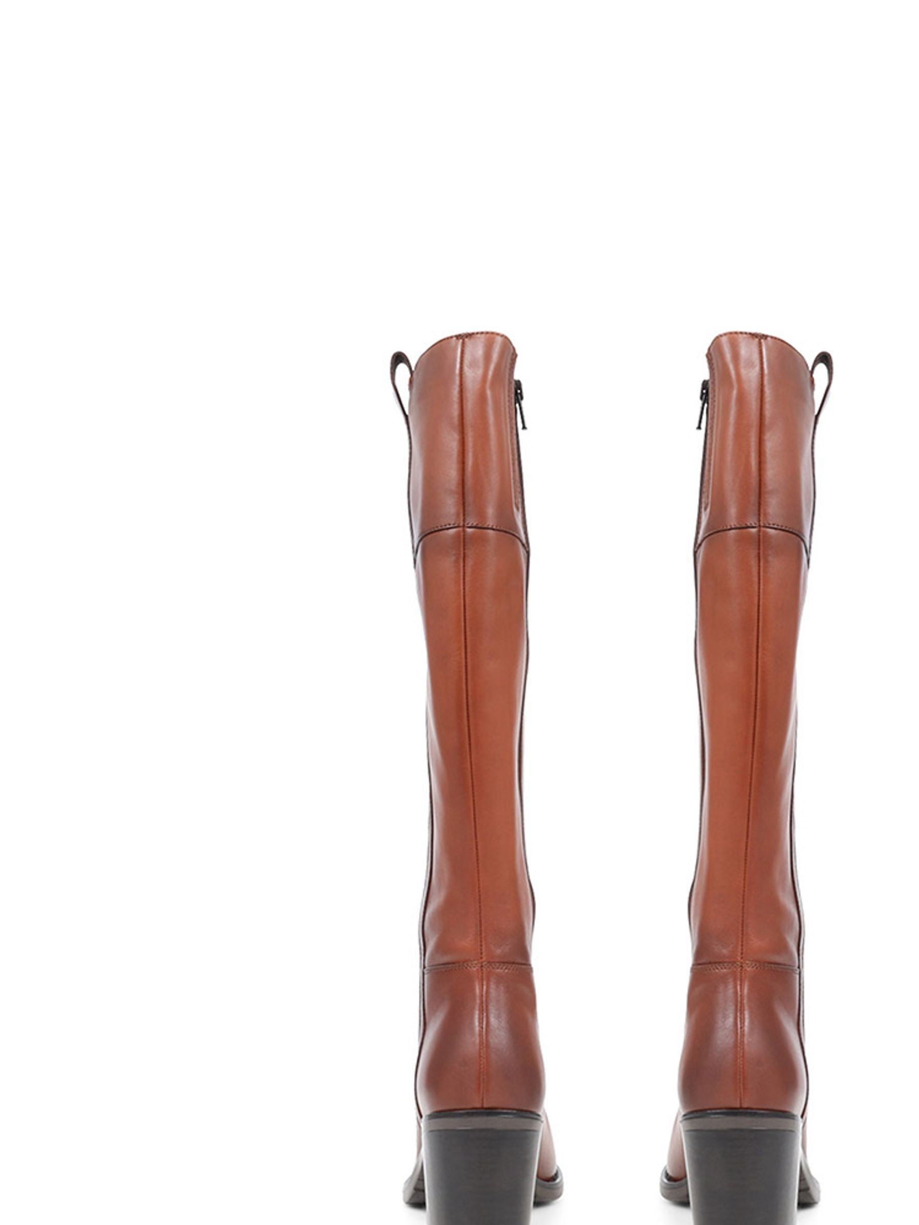 Buy Jones Bootmaker Carmine Leather Knee High Brown Boots from the Next ...