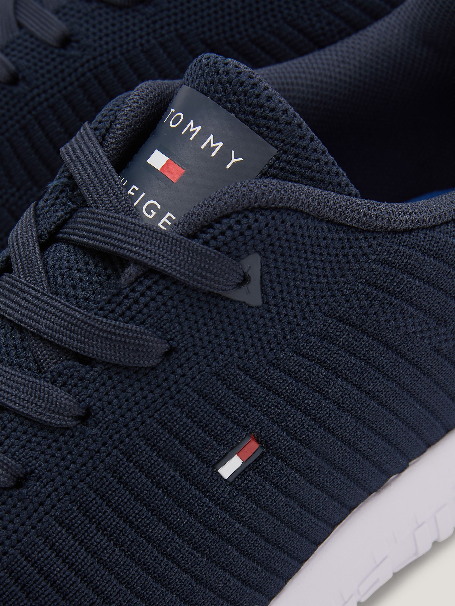 Tommy hilfiger knitted trainers store