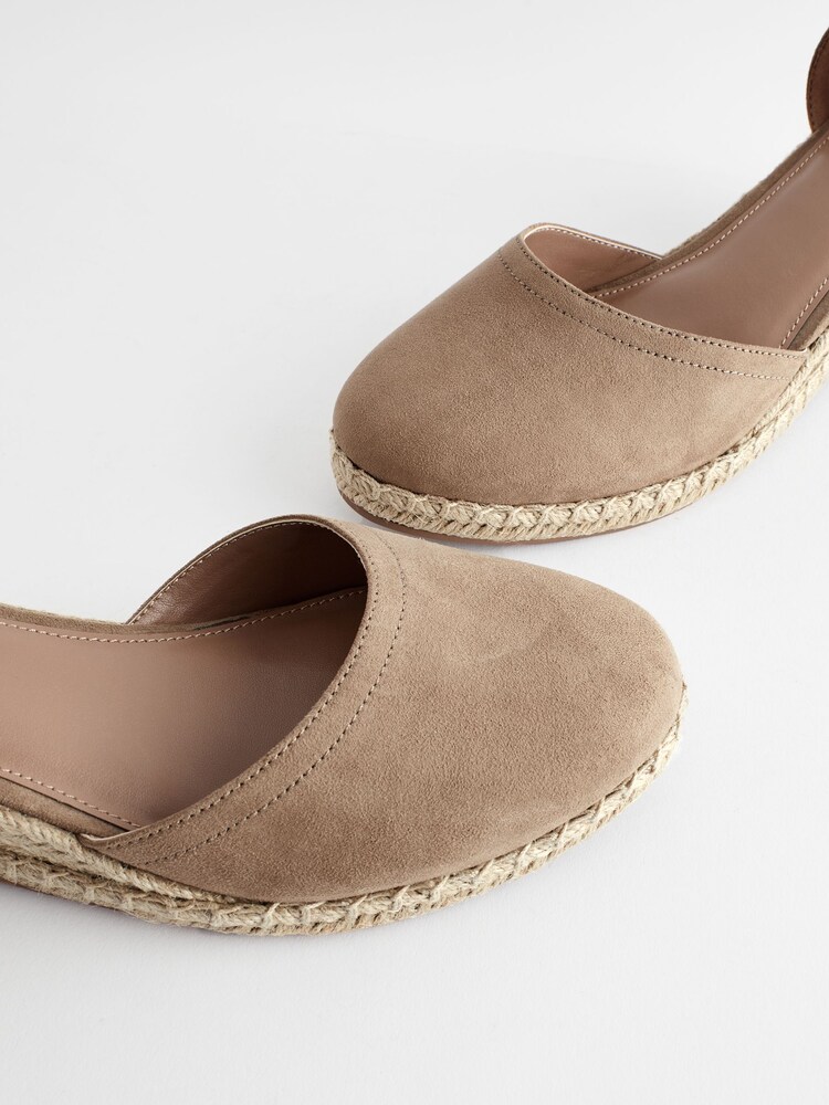 Buy Sand Standard/Wide Fit Forever Comfort® Closed Toe Wedges from Next ...
