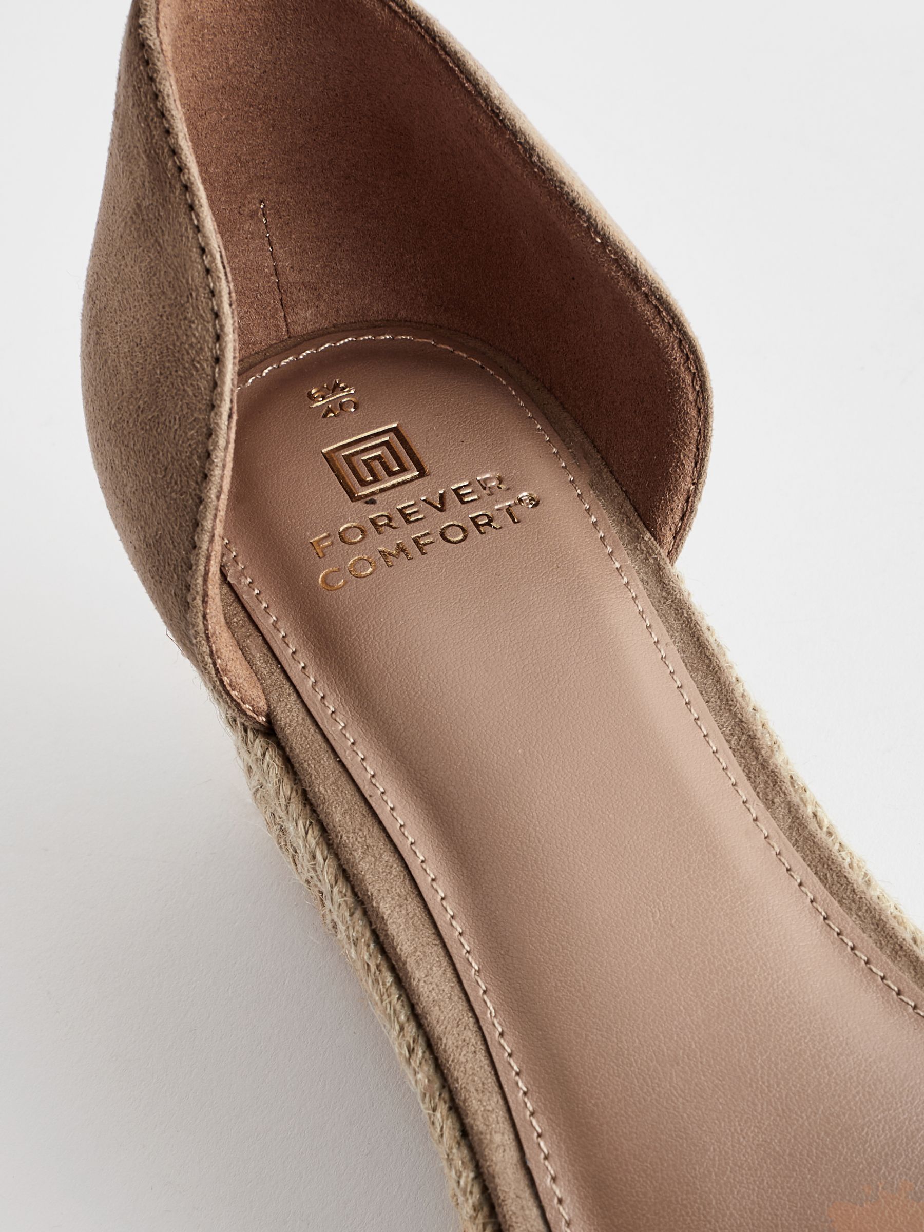 Buy Sand Standard/Wide Fit Forever Comfort® Closed Toe Wedges from the ...