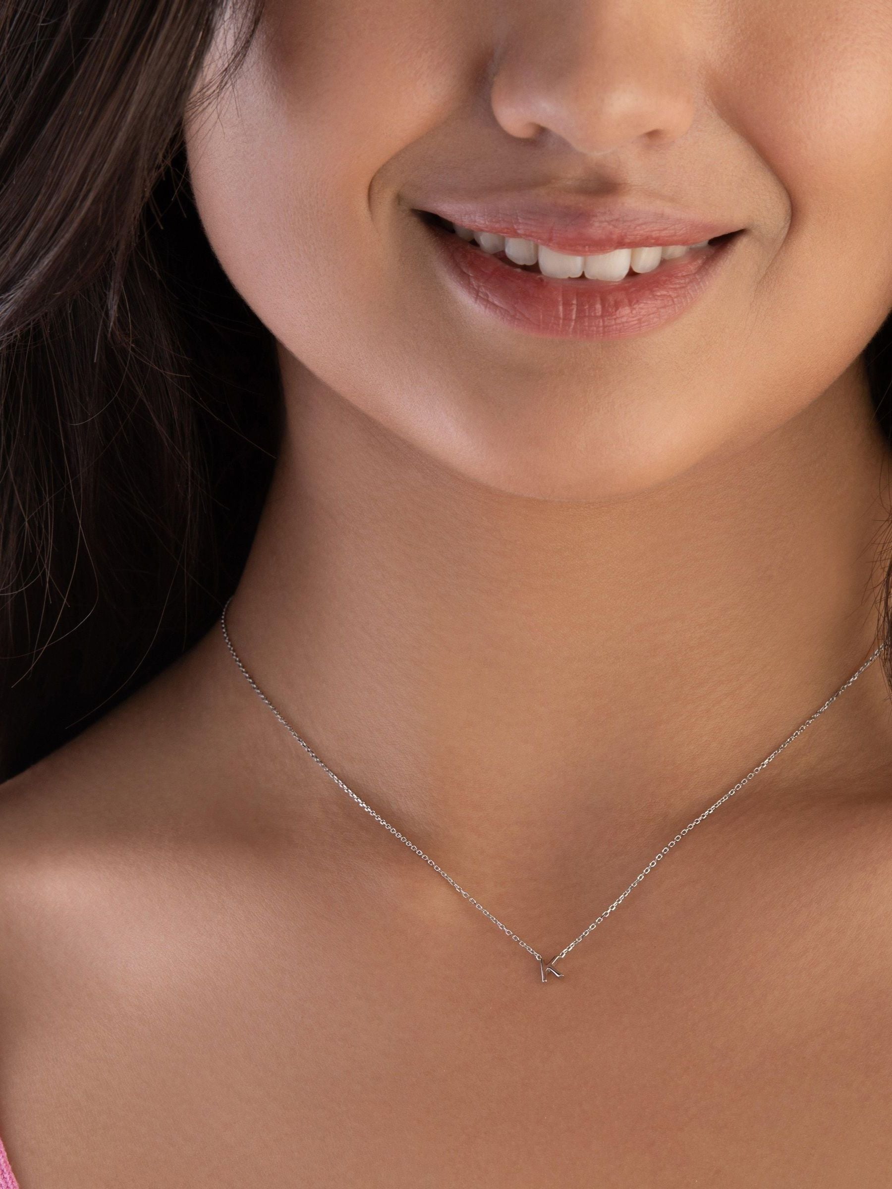 Buy Beaverbrooks Sterling Initial Necklace from the Next UK online shop