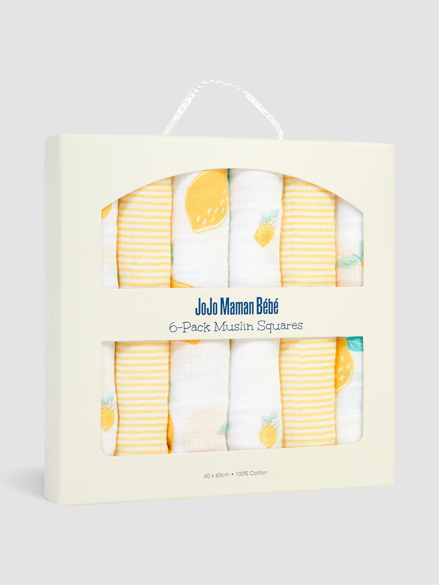 Buy JoJo Maman Bébé Yellow Lemons 6-Pack Muslins from the Next UK ...