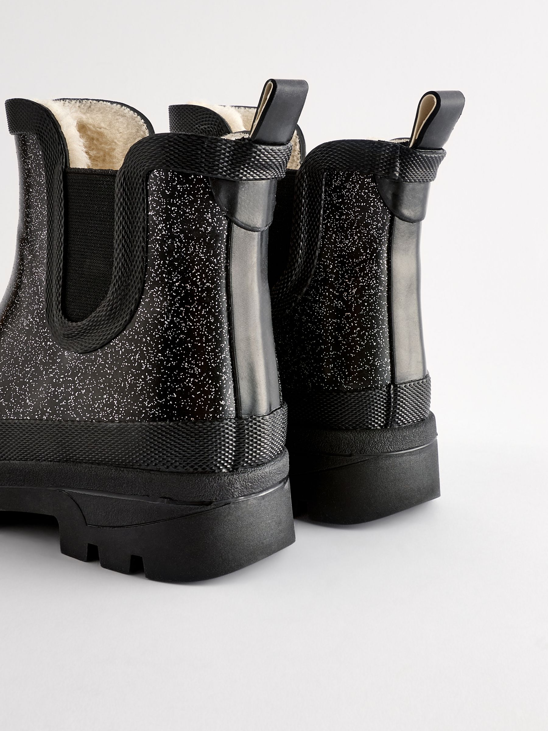 Buy Black Glitter Chelsea Wellies from the Next UK online shop