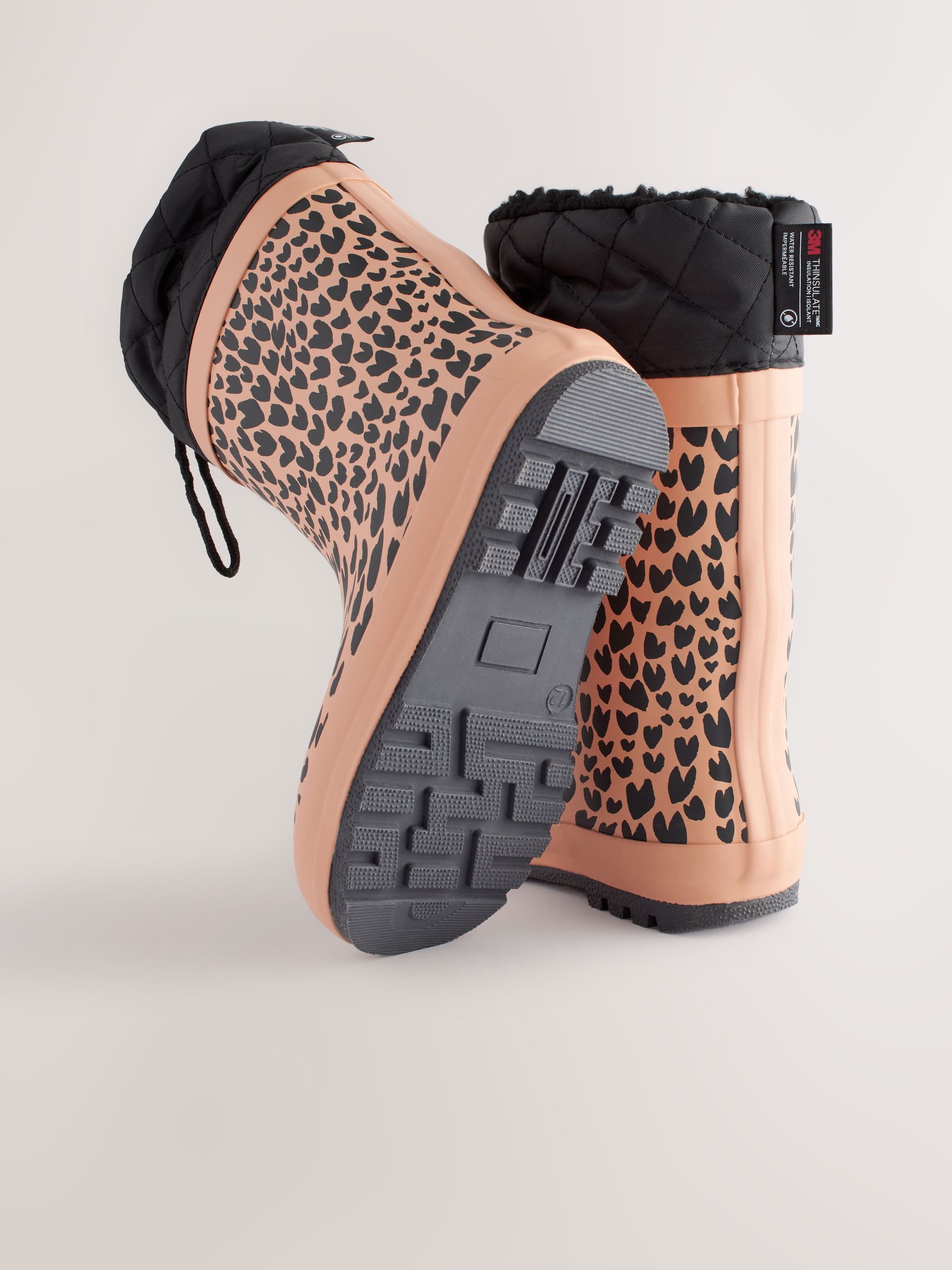 Buy Brown Animal Print Cuff Wellies from the Next UK online shop