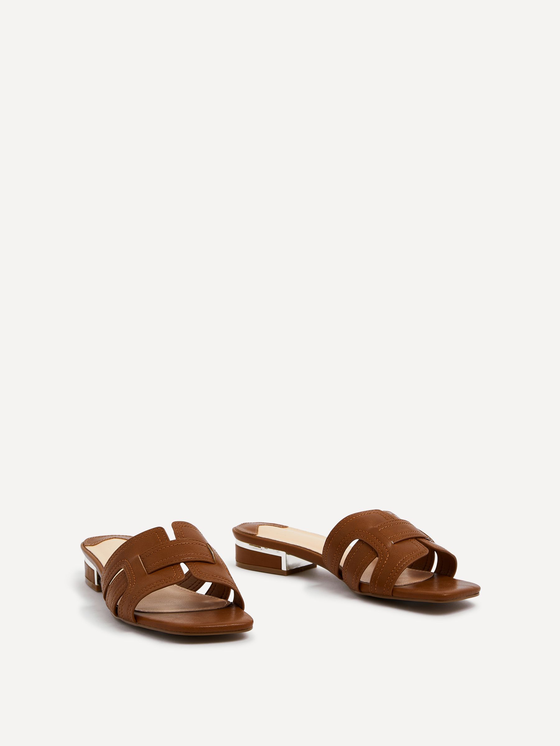 Buy Linzi Brown Caprice Low Heeled Mule Sandals from Next Ireland