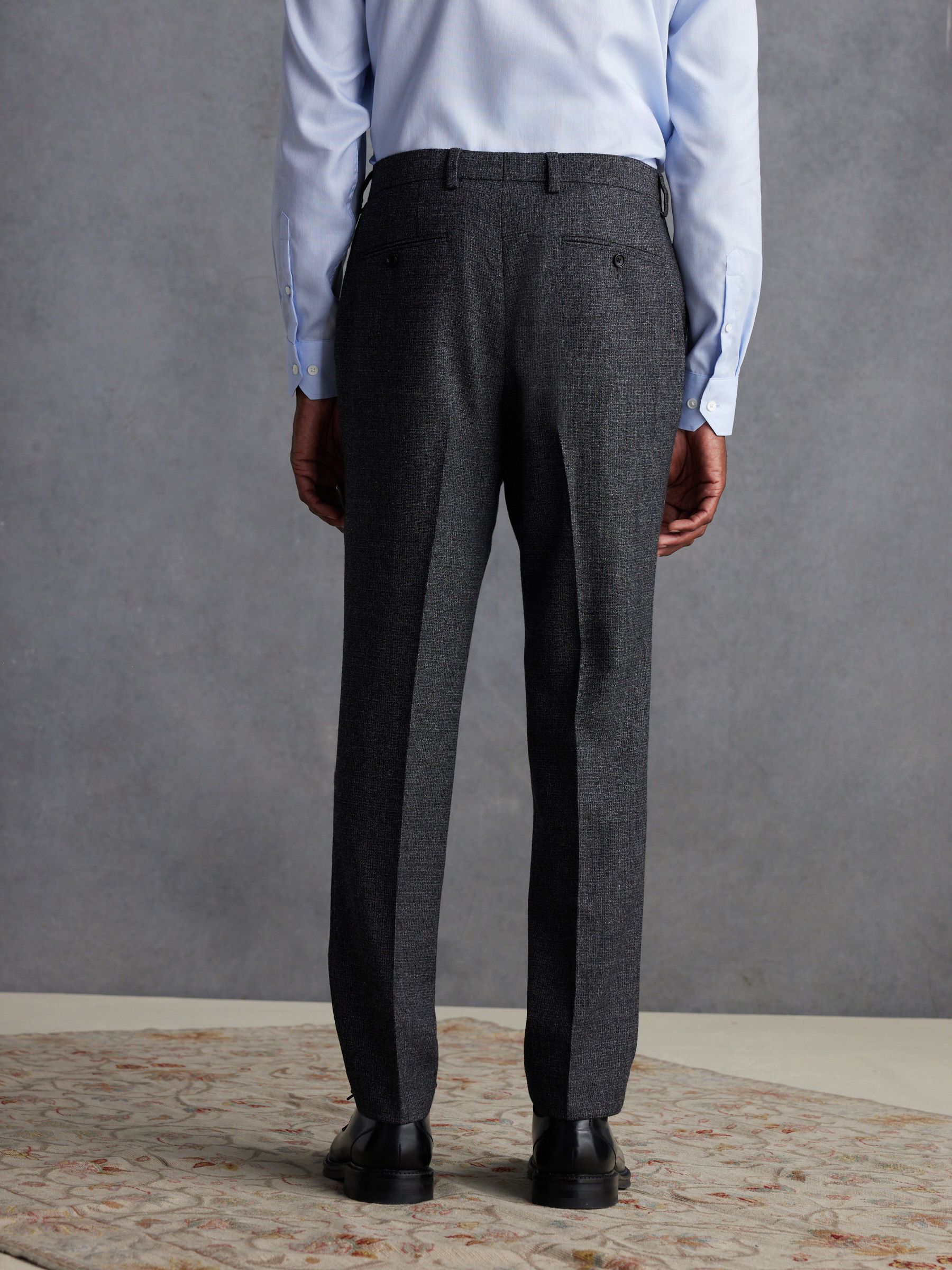 Buy Grey Slim Fit Signature TG Di Fabio Italian Fabric Textured Suit ...