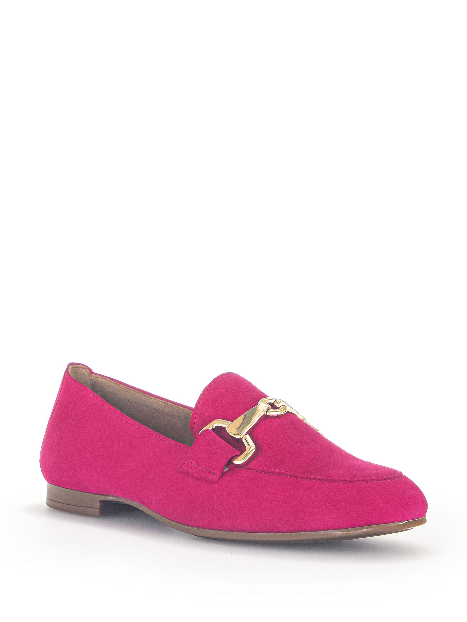 Buy Gabor Pink Suede Jangle Leather Loafer Shoes from the Next UK ...