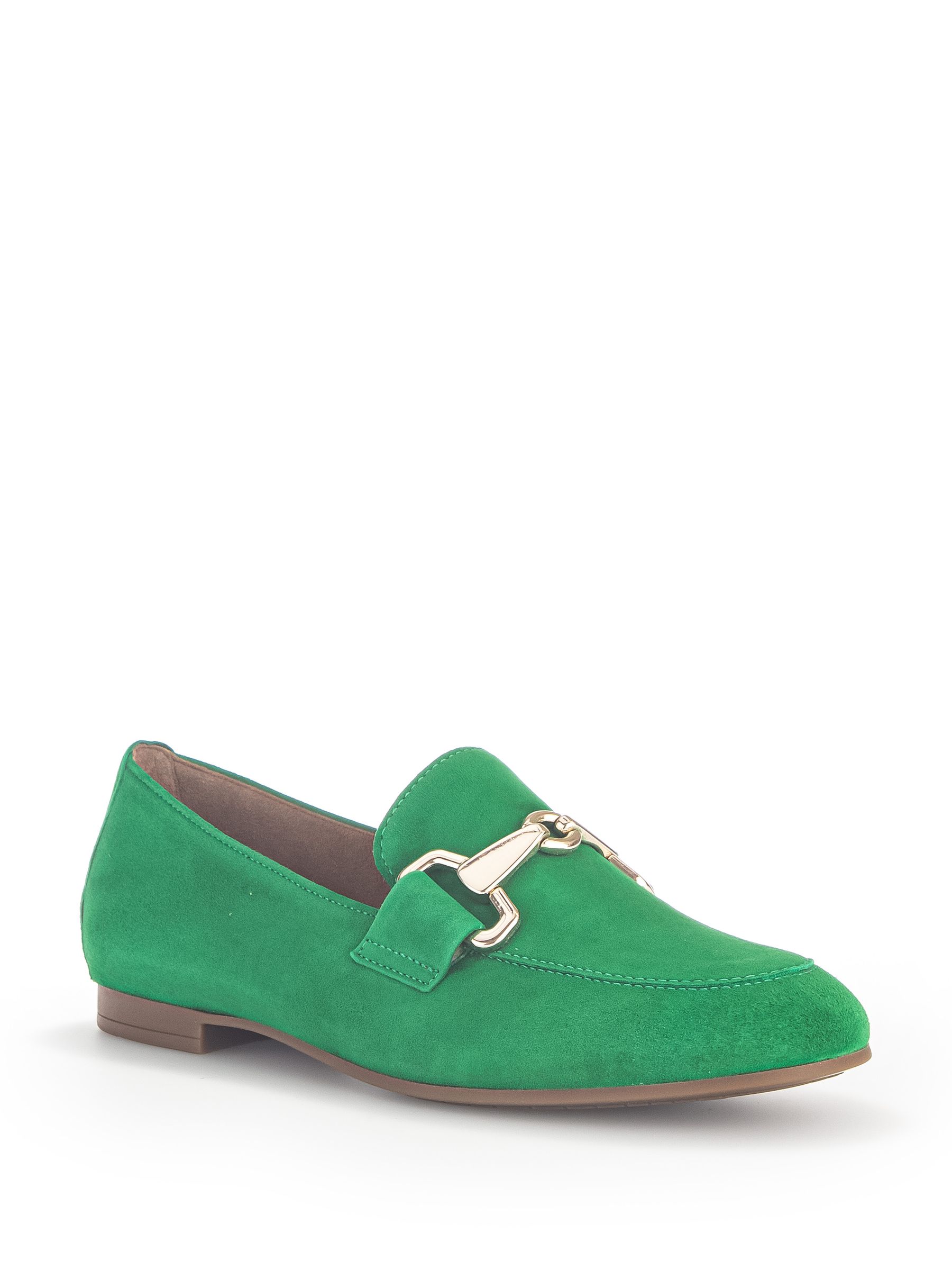Buy Gabor Green Suede Jangle Leather Loafer Shoes from the Next UK ...