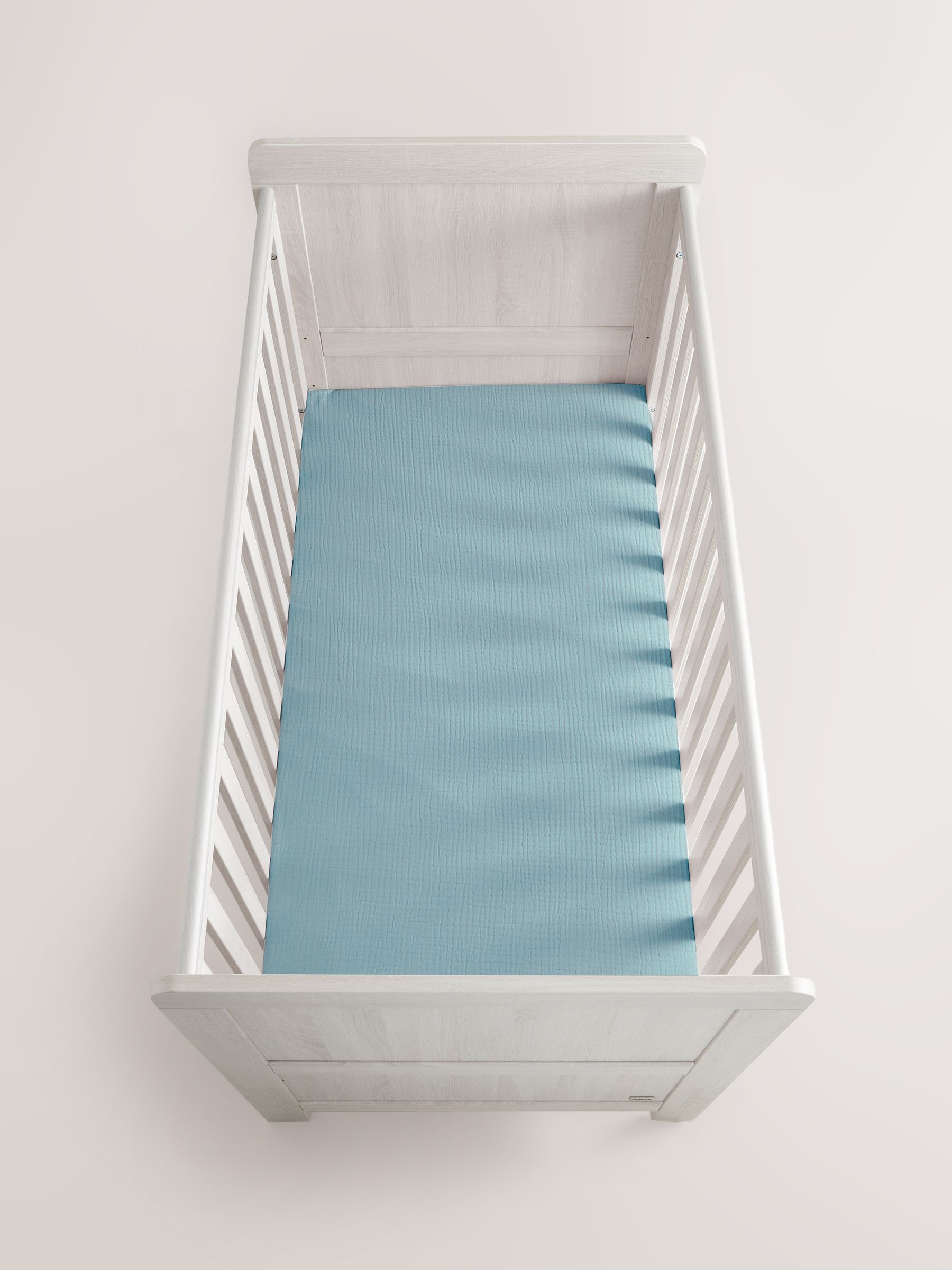 Buy 2 Pack Blue Baby 100% Cotton Muslin Fitted Sheets from the Next UK ...