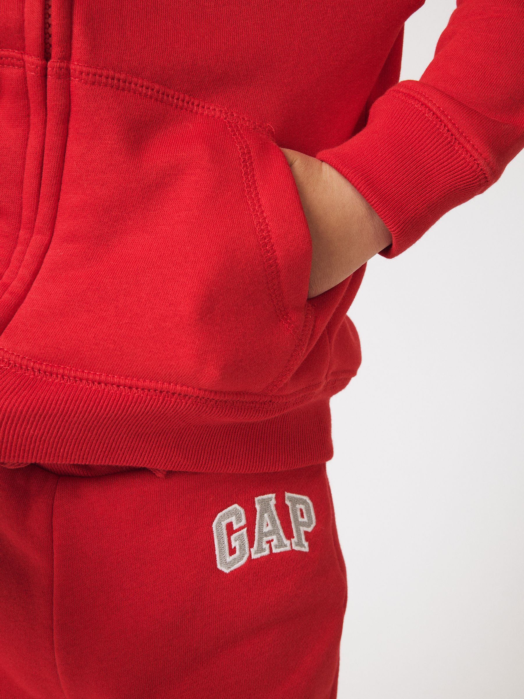 Buy Gap Red Logo Pull On Fleece-Lined Joggers (Newborn-5yrs) from Next ...