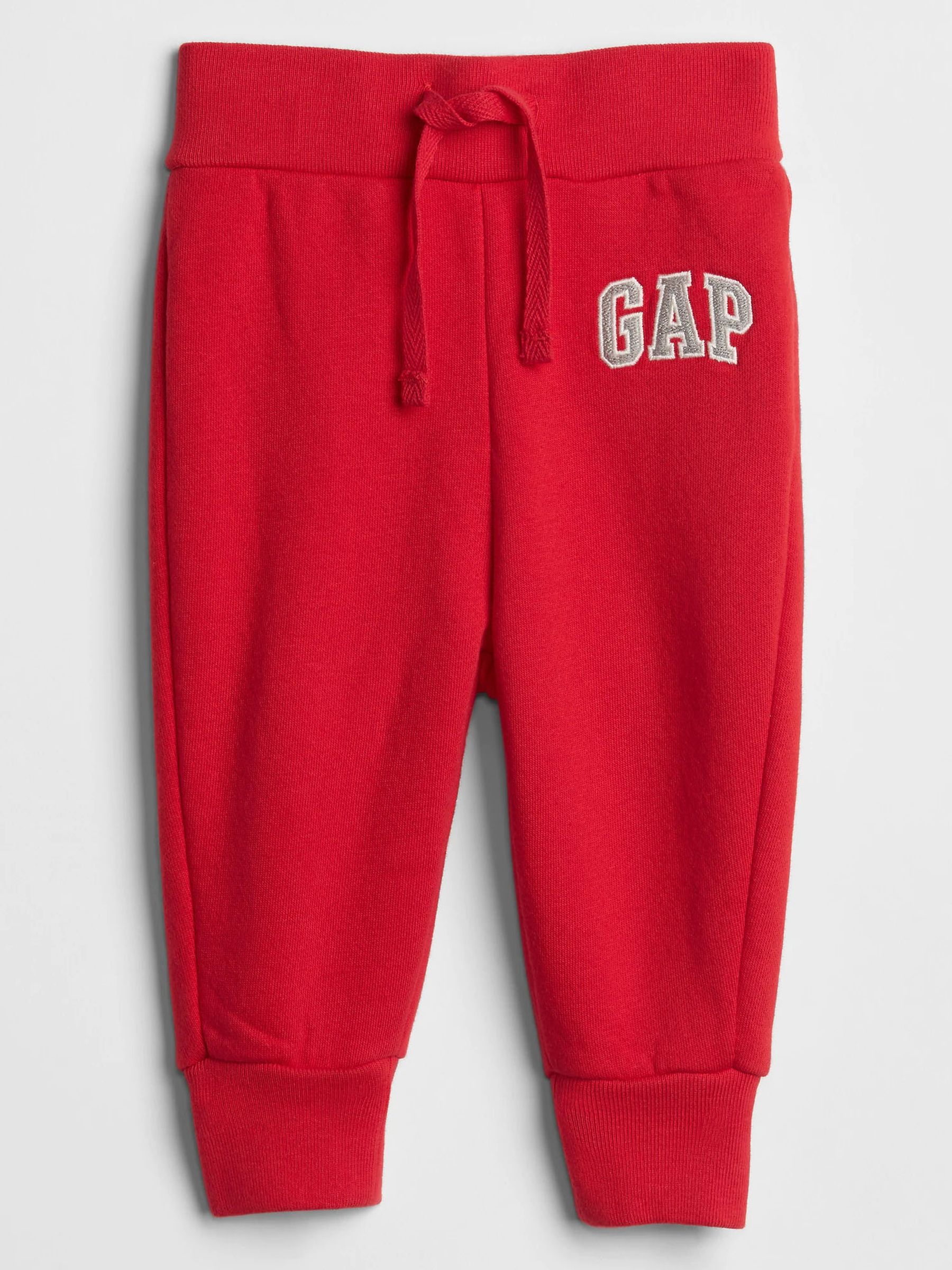 Buy Gap Red Logo Pull On Fleece-Lined Joggers (Newborn-5yrs) from Next ...