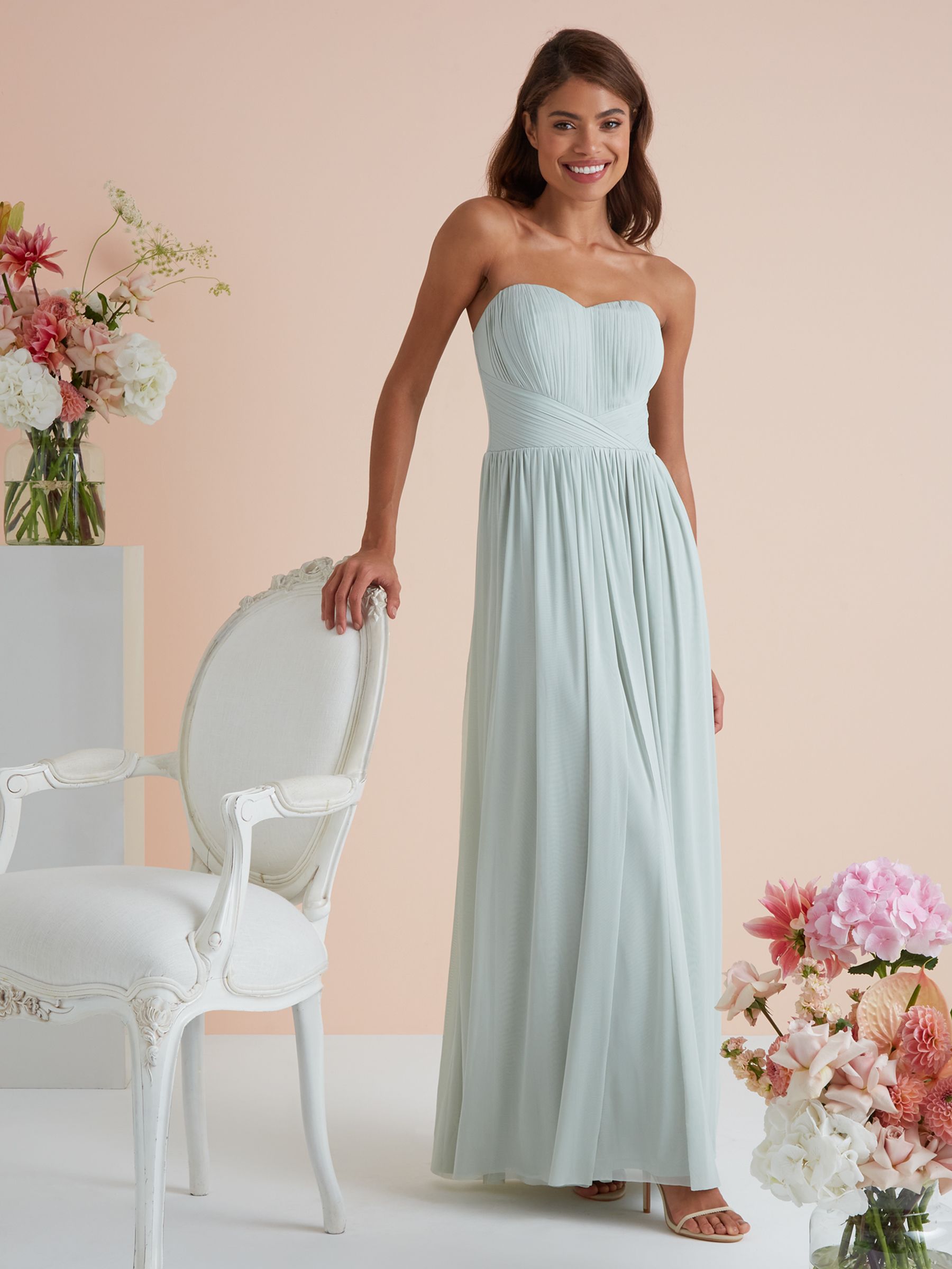 Buy Lipsy Mint Bridesmaid Bella Multiway Bandeau Bridesmaid Dress from ...