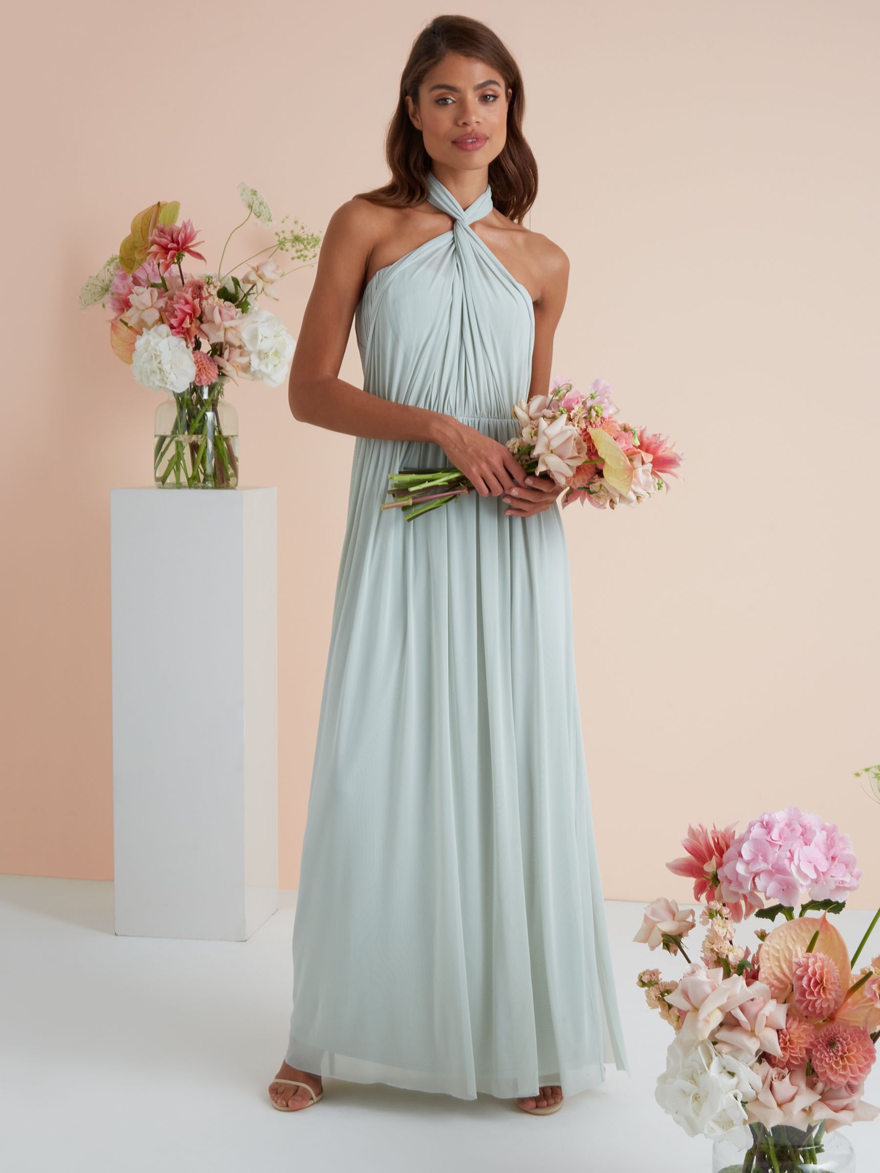 Buy Lipsy Mint Bridesmaid Bella Multiway Bandeau Bridesmaid Dress from ...