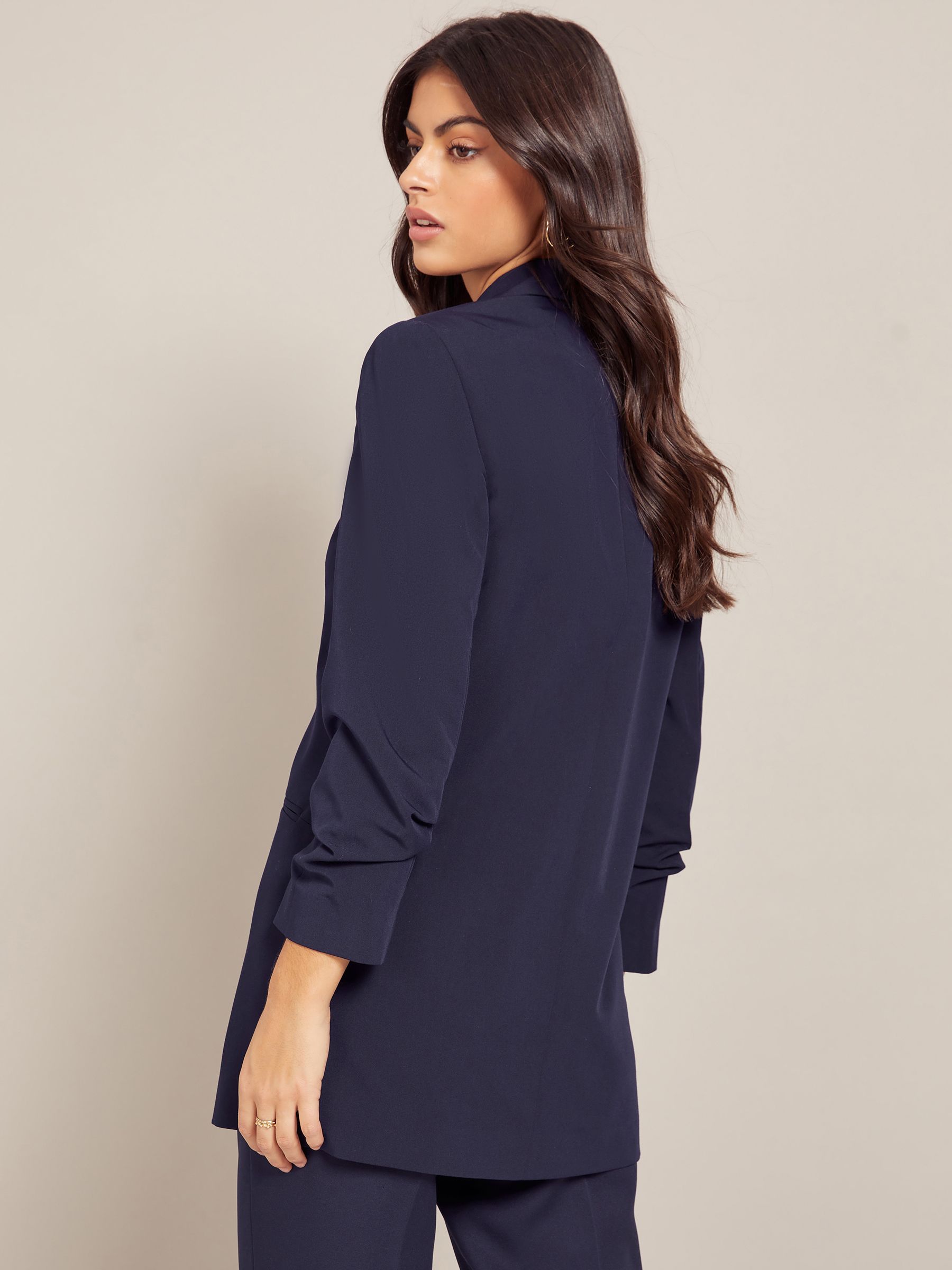 Buy Friends Like These Navy Blue Petite Edge to Edge Tailored Blazer ...