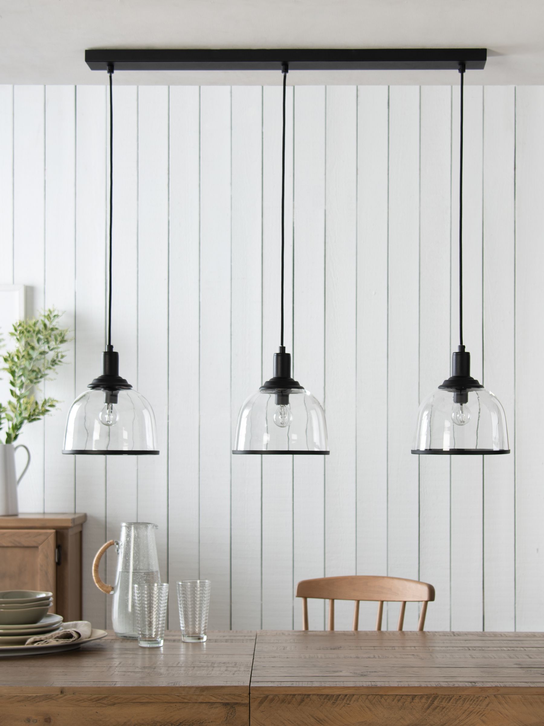 Buy Black Gloucester 3 Light Pendant Ceiling Light from the Next UK ...