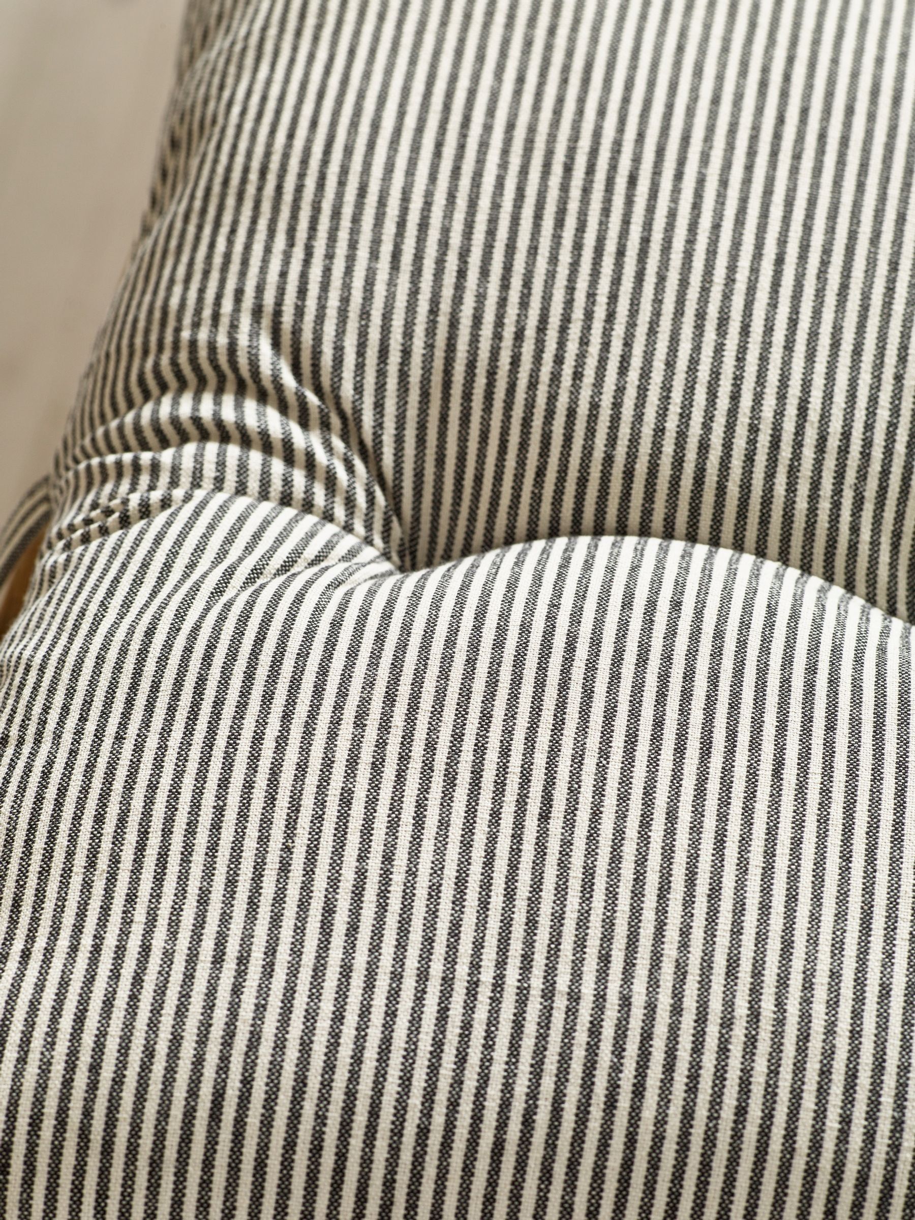 Buy Charcoal Grey Bronx Stripe Bench Dining Bench and Seat Cushions ...