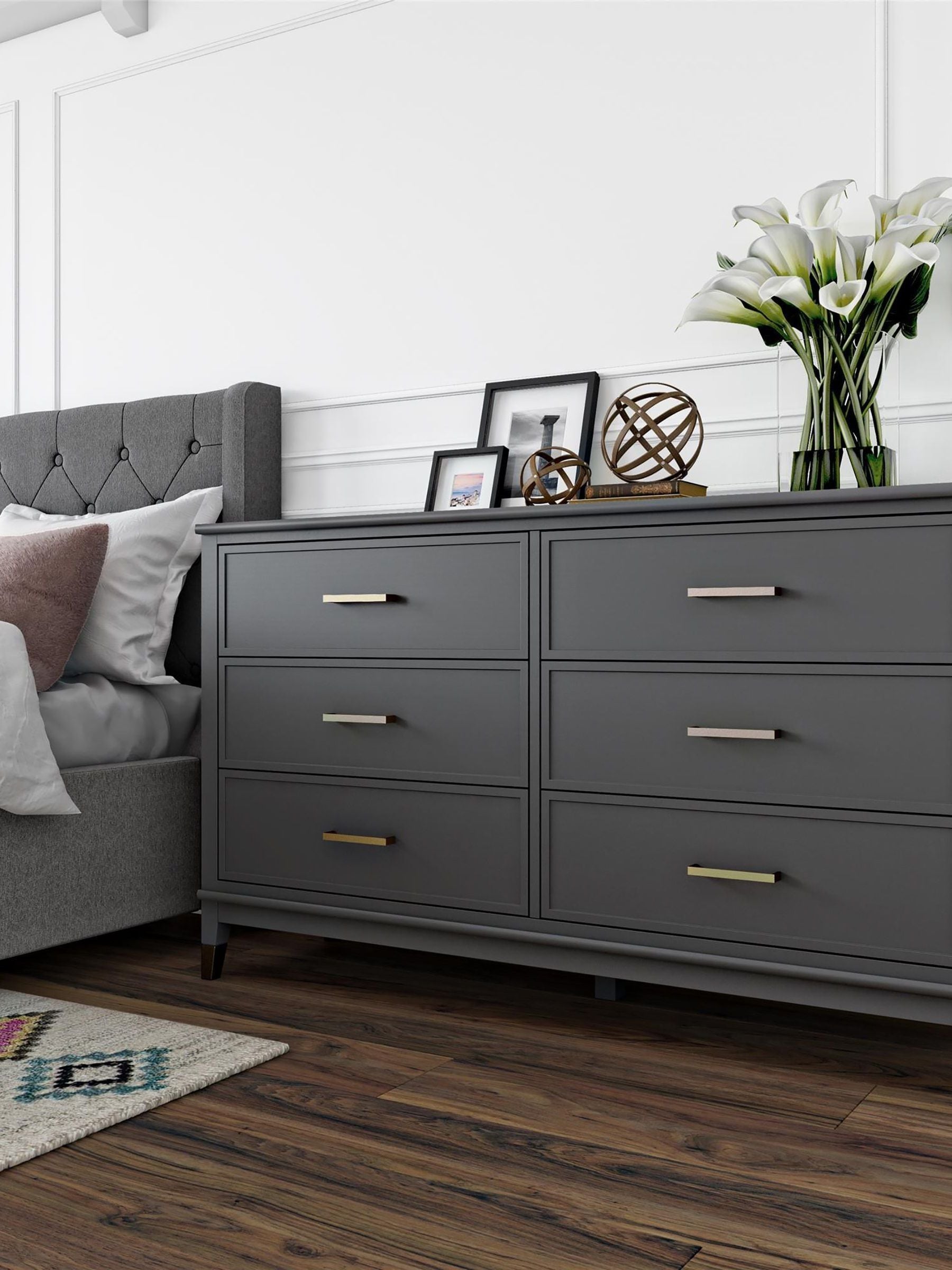 Buy CosmoLiving Grey Westerleigh Six Drawers Chest from the Next UK online shop