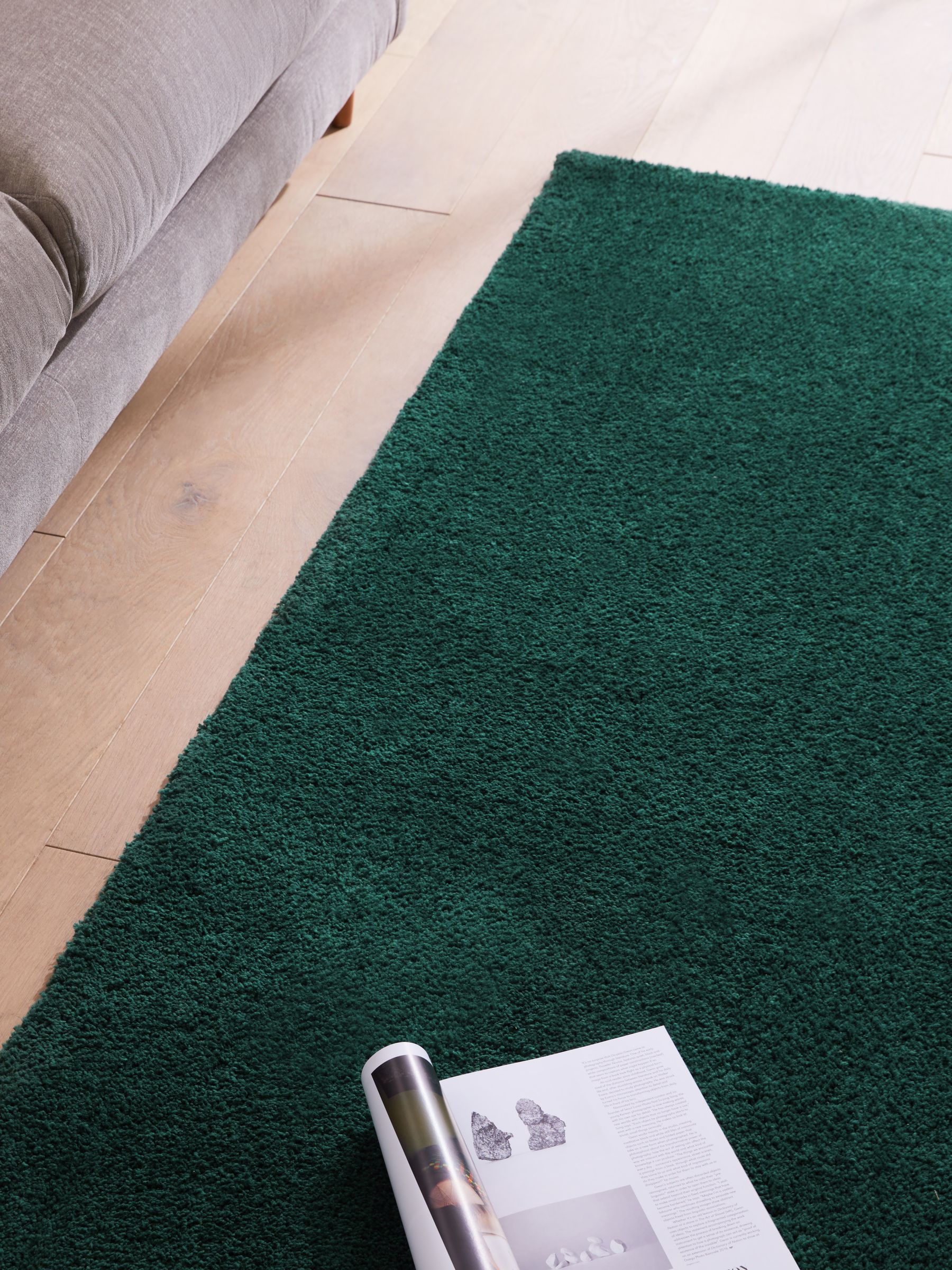 Buy Green Fleecy Rug from the Next UK online shop