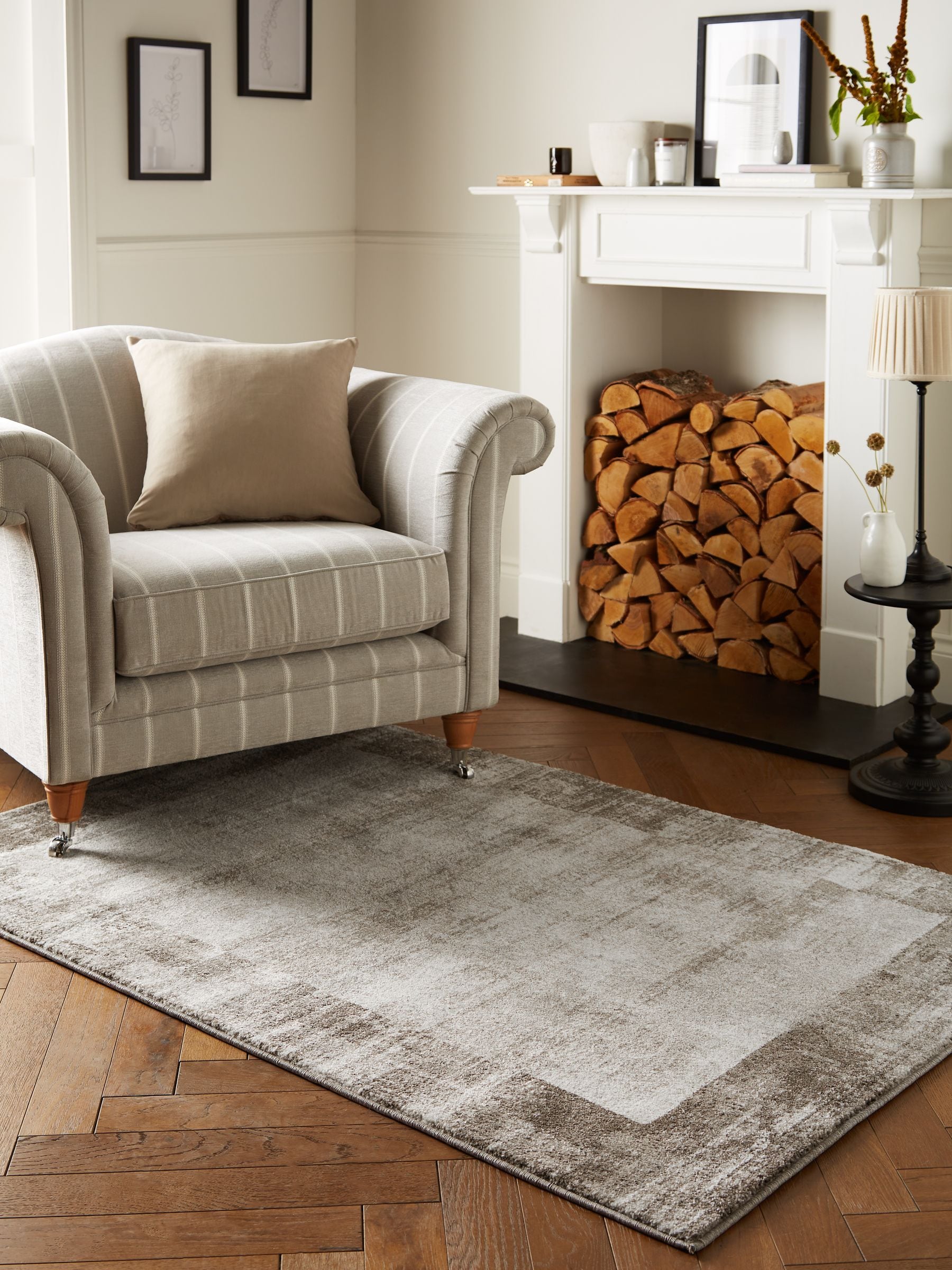 Buy Natural Textured Border Rug from the Next UK online shop