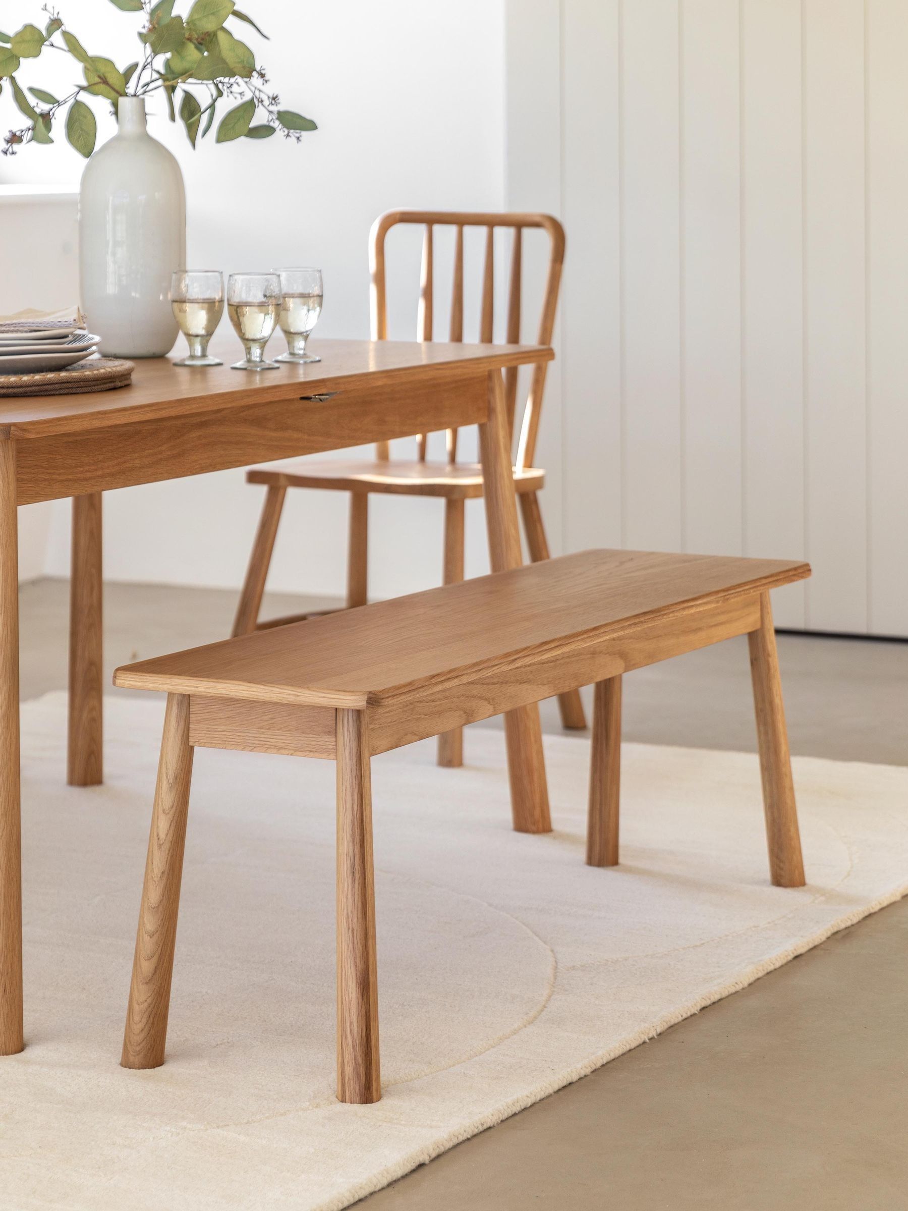 Buy Gallery Home Natural Virginia Dining Bench from the Next UK online shop