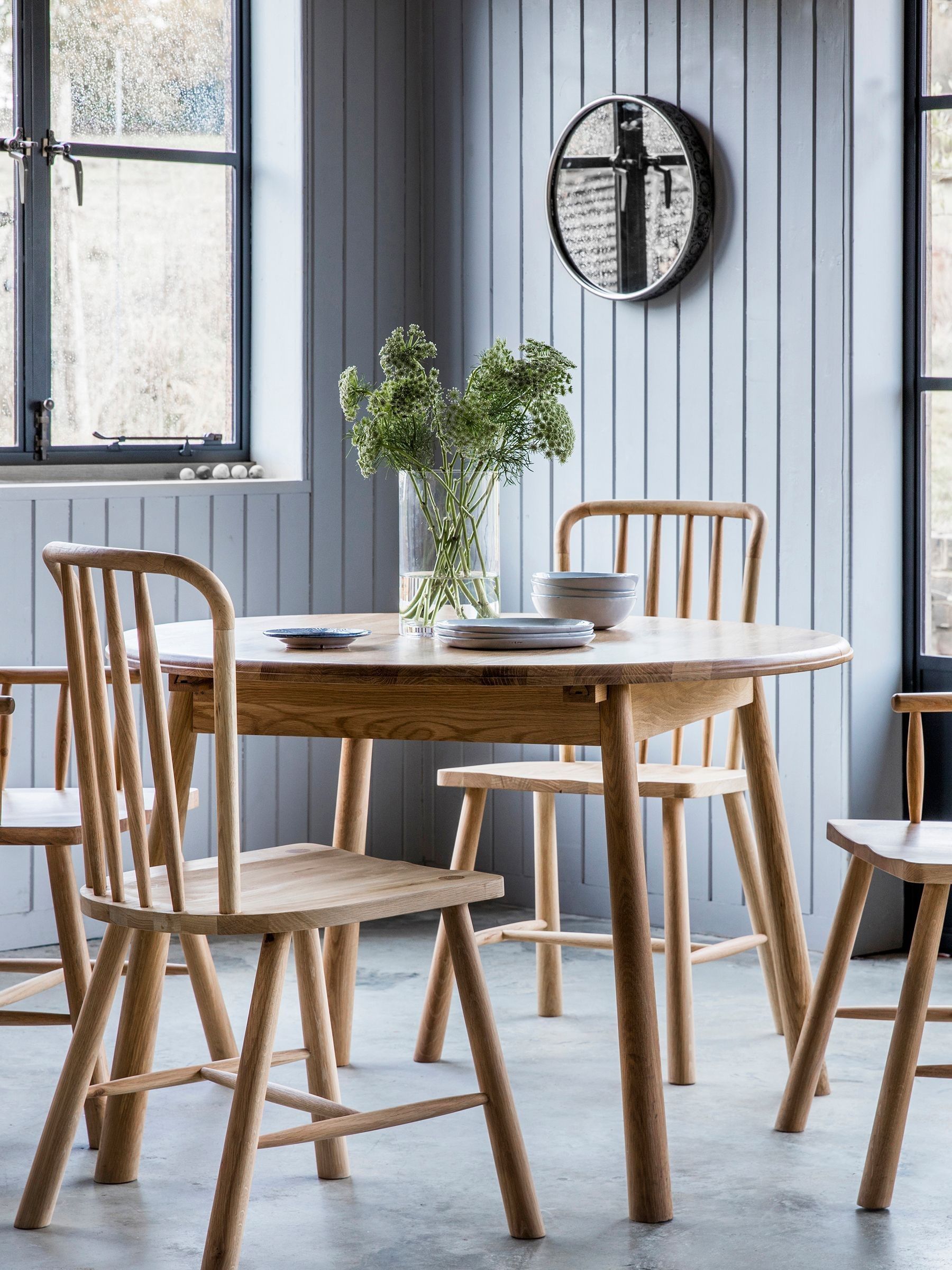 Buy Gallery Home Natural Virginia Round 6 Seater Extending Dining Table ...