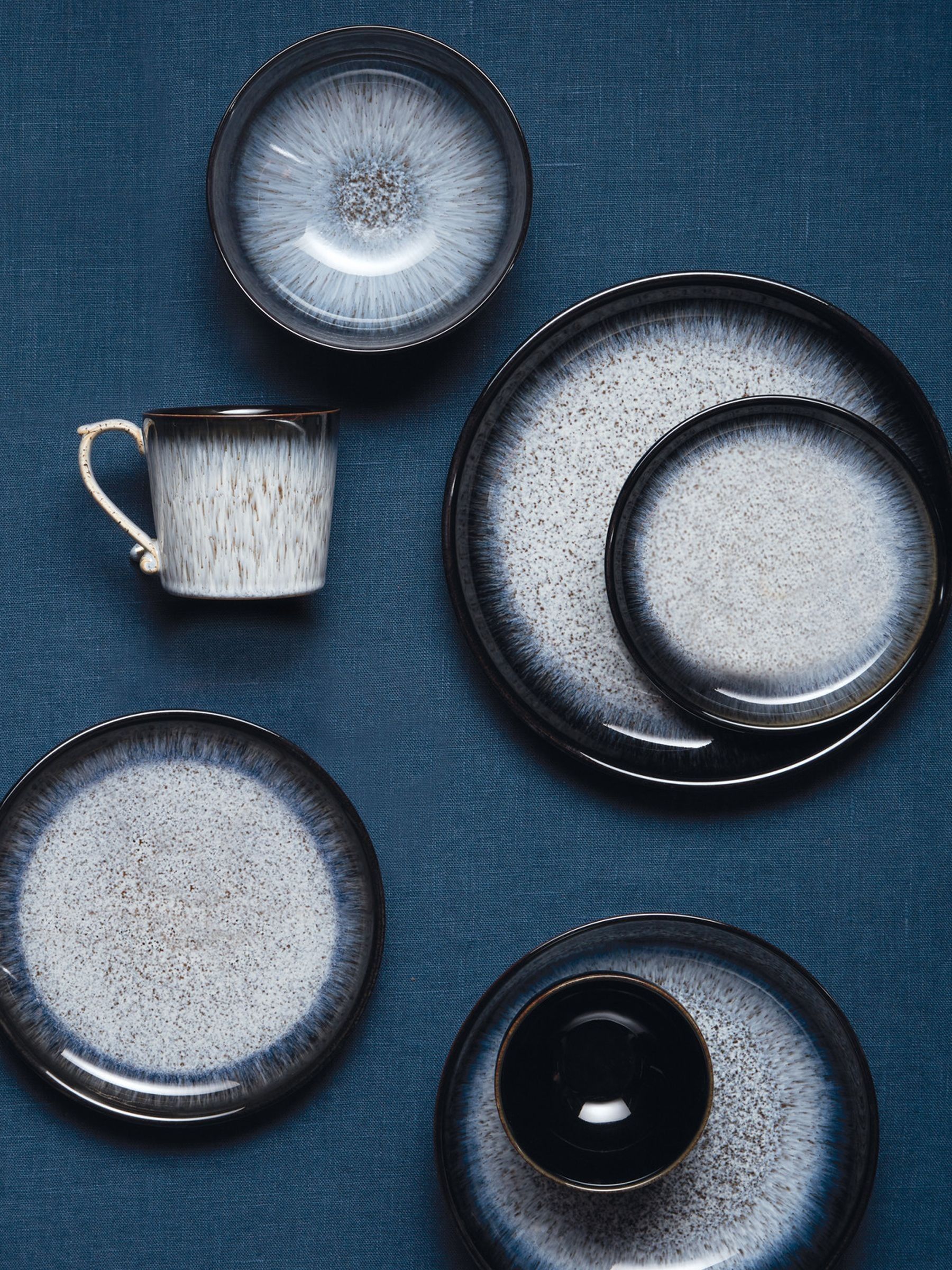 Buy Denby Set of 4 Black Halo Pasta Bowls from the Next UK online shop