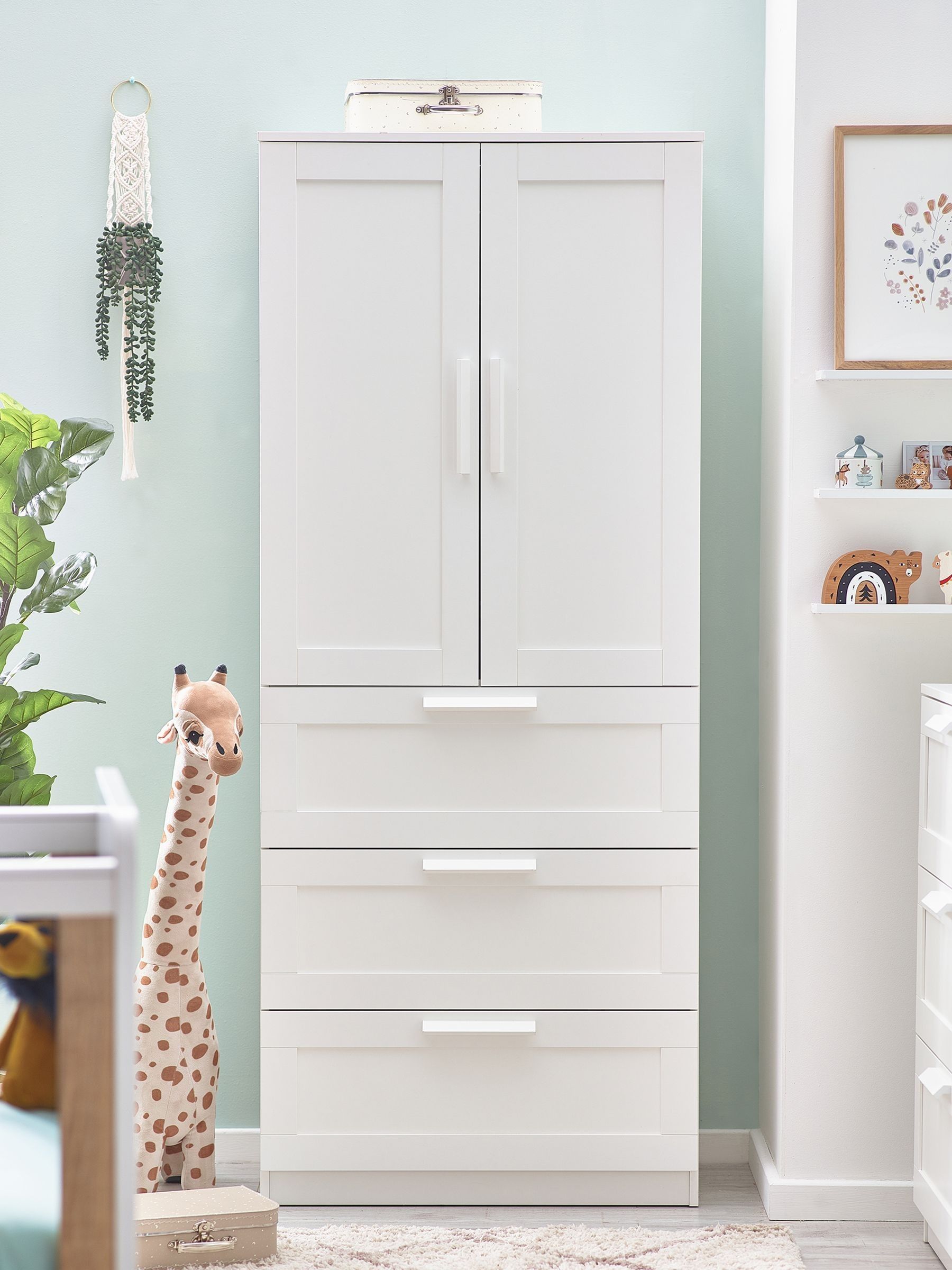 Buy White Flynn Kids Wardrobe from the Next UK online shop