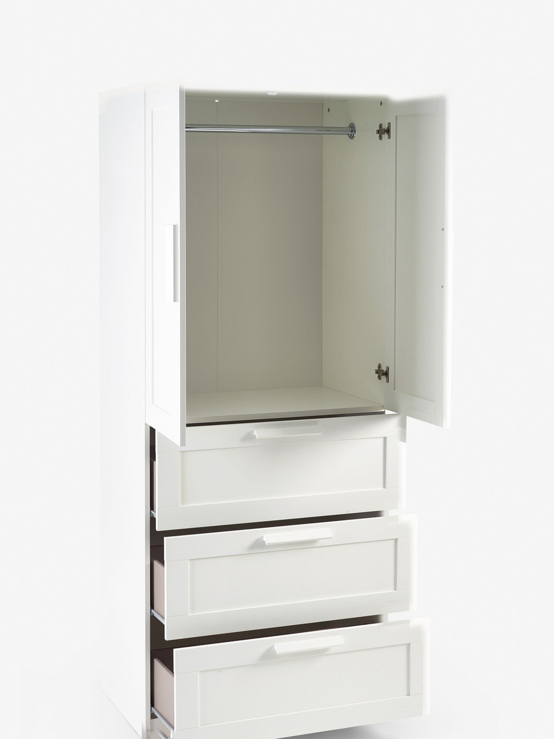 Buy White Flynn Kids Wardrobe from the Next UK online shop