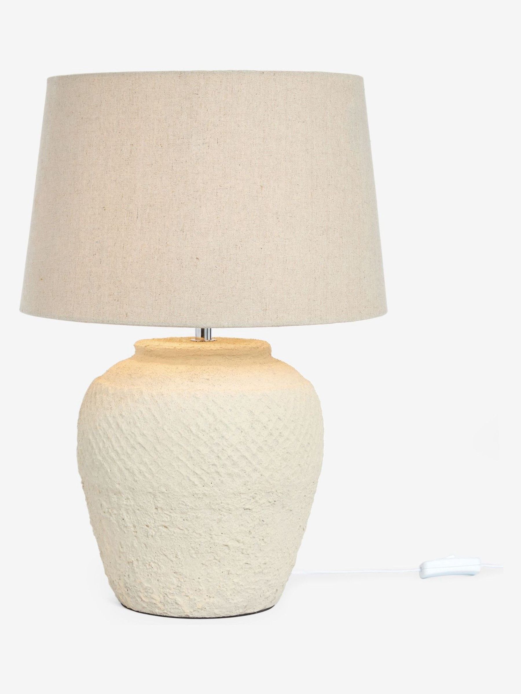 Buy Ivory Cream Moreton Large Table Lamp from Next Ireland