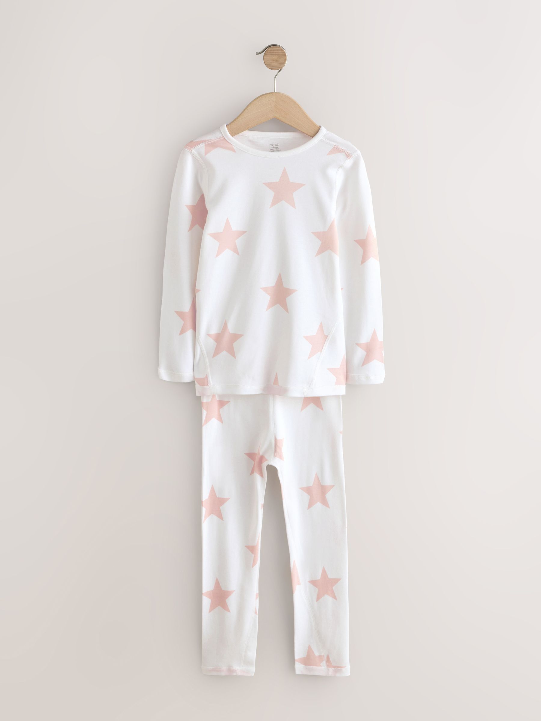 Buy Pink/White Star 2 Pack Kind To Skin Pyjamas Set (12mths-12yrs) from ...