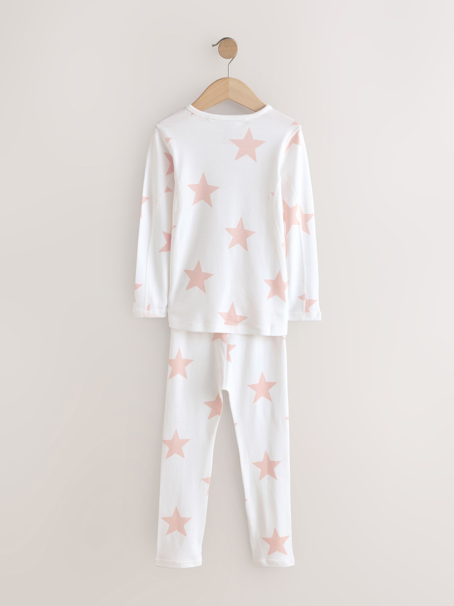 Buy Pink/White Star 2 Pack Kind To Skin Pyjamas Set (12mths-12yrs) from ...