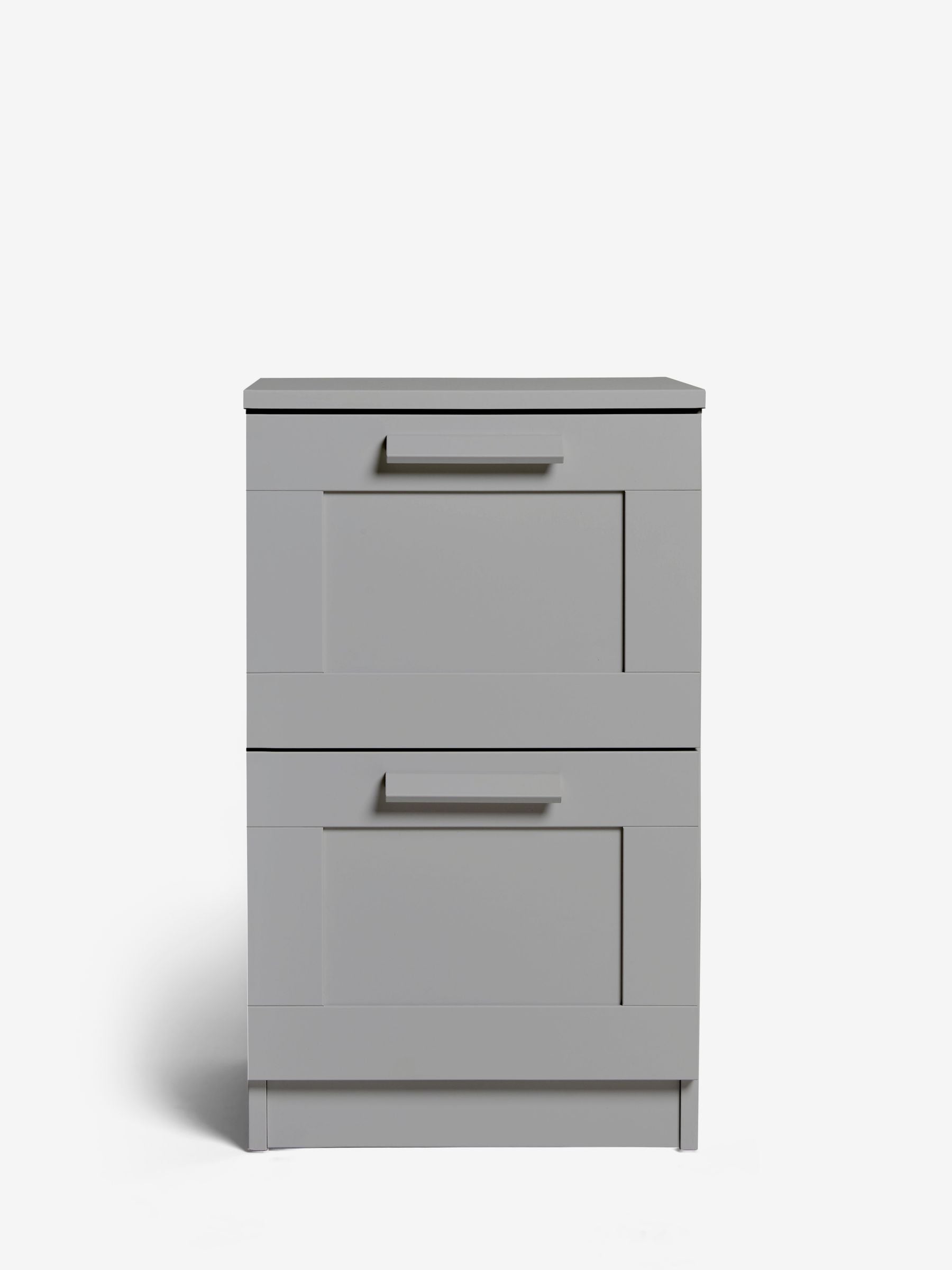 Buy Grey Flynn 2 Drawer Bedside Table from the Next UK online shop