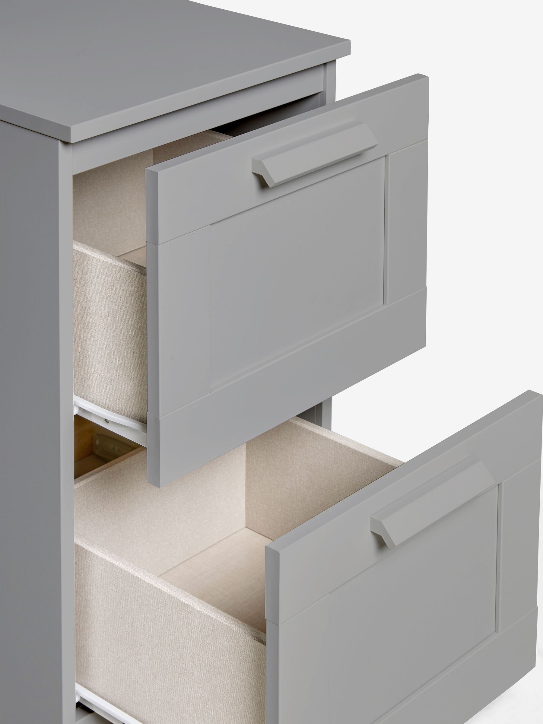Buy Grey Flynn Paint Effect 2 Drawer Bedside Table from the Next UK ...