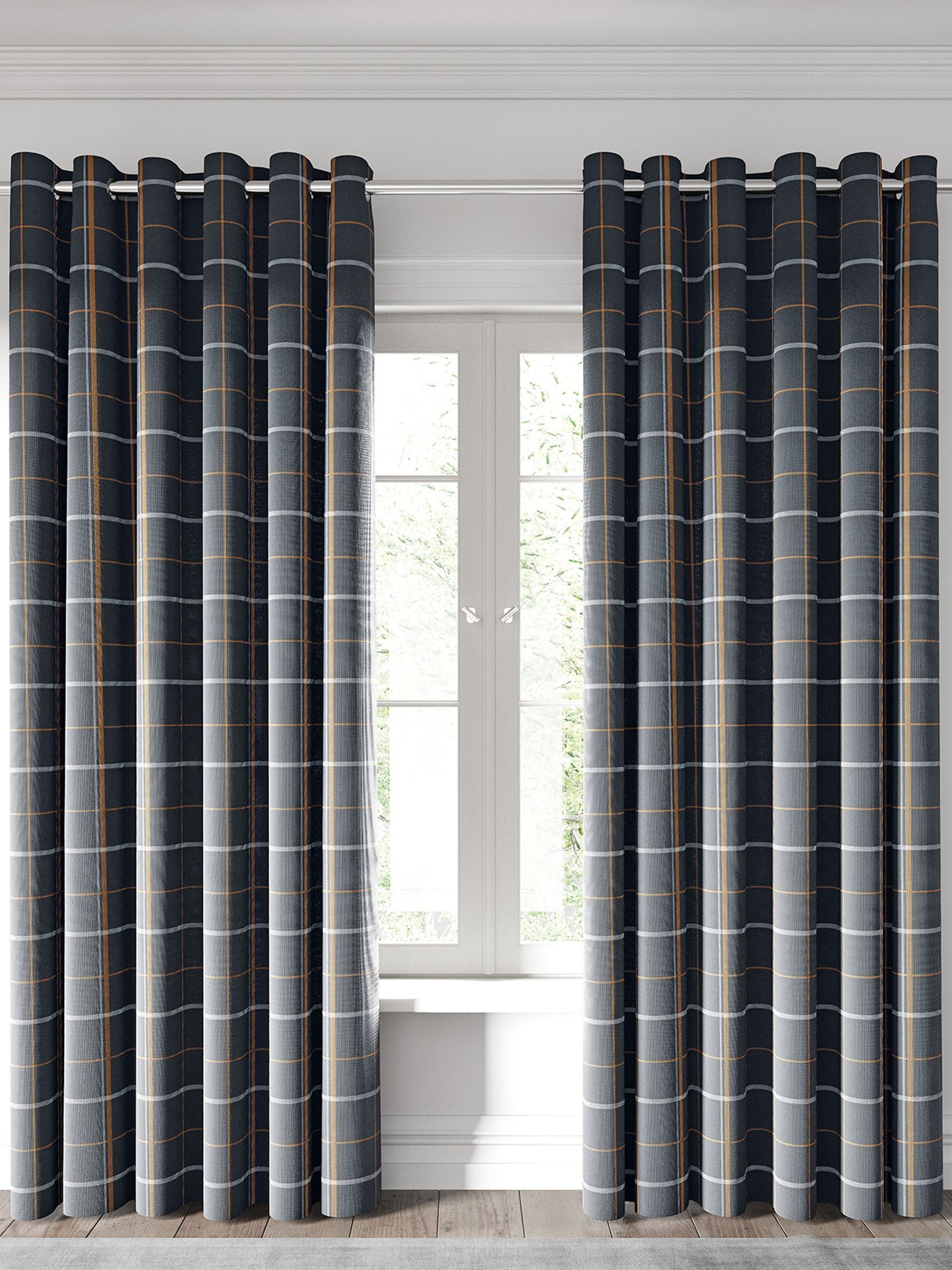 Buy Helena Springfield Grey Harper Curtains from the Next UK online shop