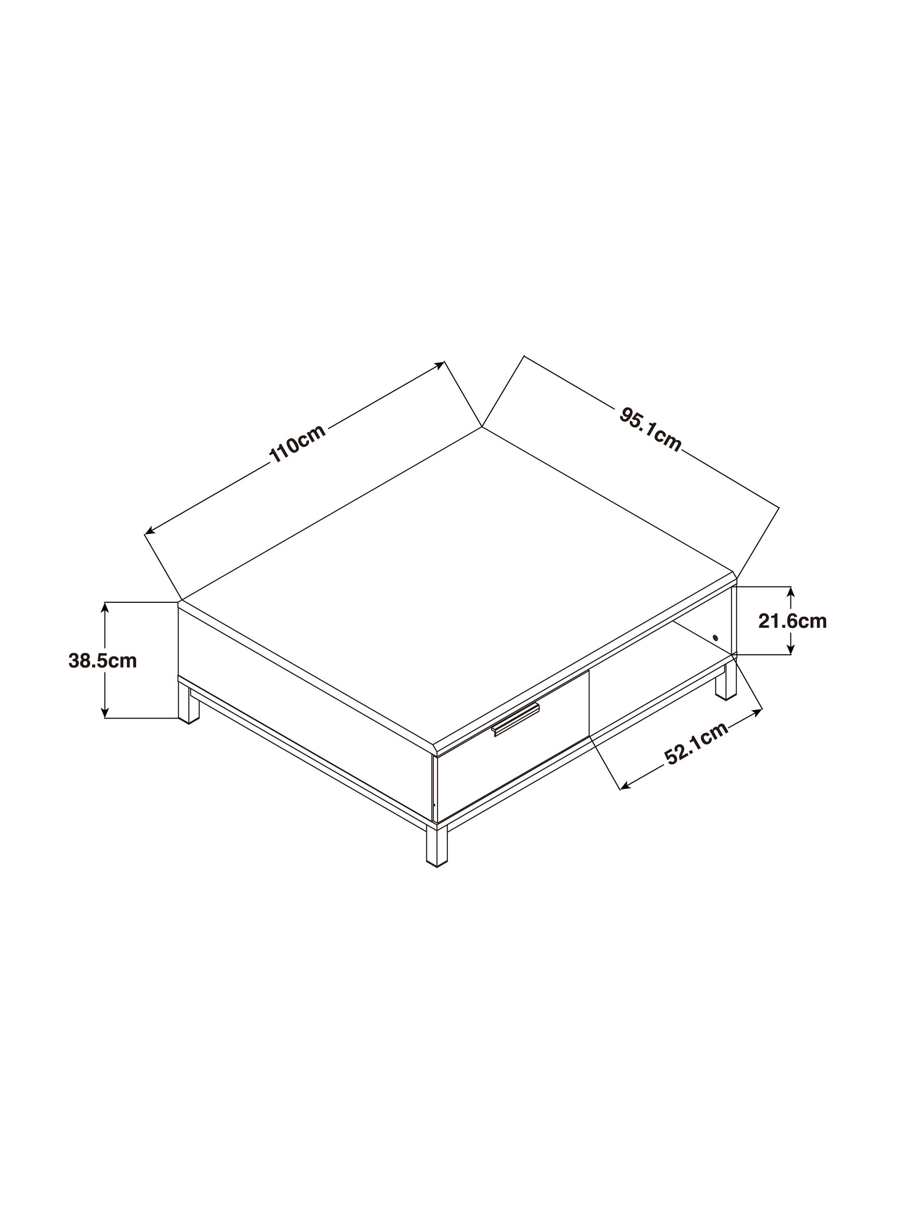 Buy Grey Bronx Coffee Table With Drawers from the Next UK online shop
