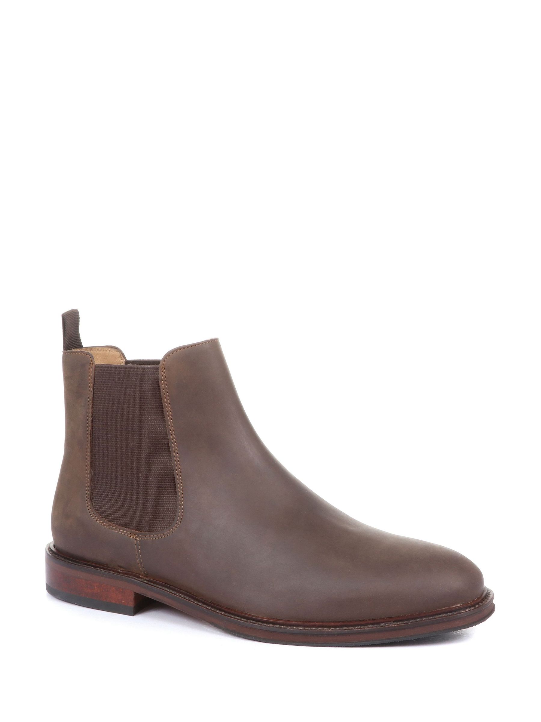Buy Jones Bootmaker Brown Mens Debden Leather Chelsea Boots from the ...