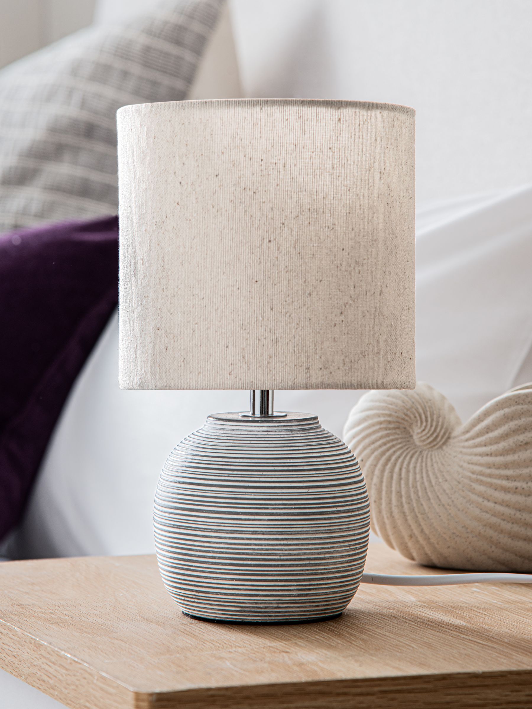 Buy Grey Fairford Bedside Table Lamp from the Next UK online shop