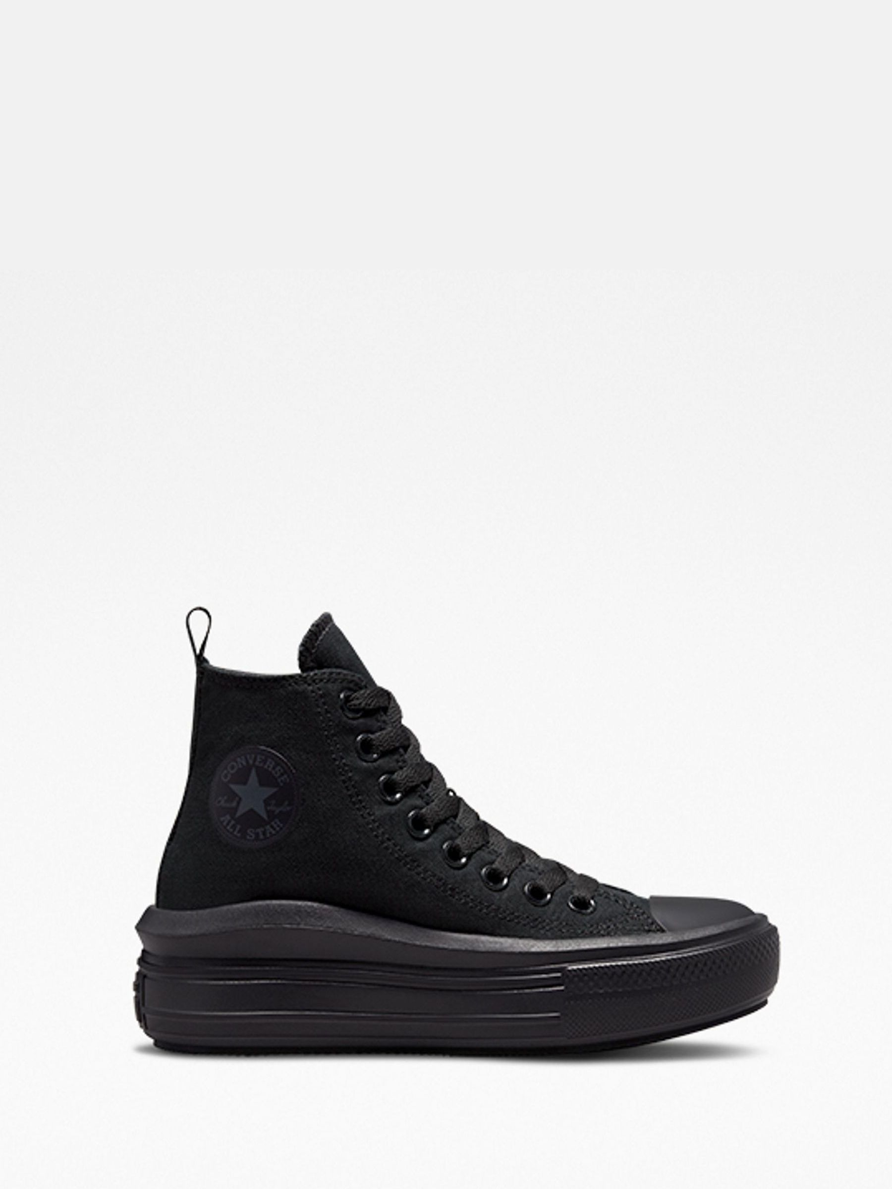 Buy Converse Black chrome Youth Chuck Taylor Move Trainers from the ...