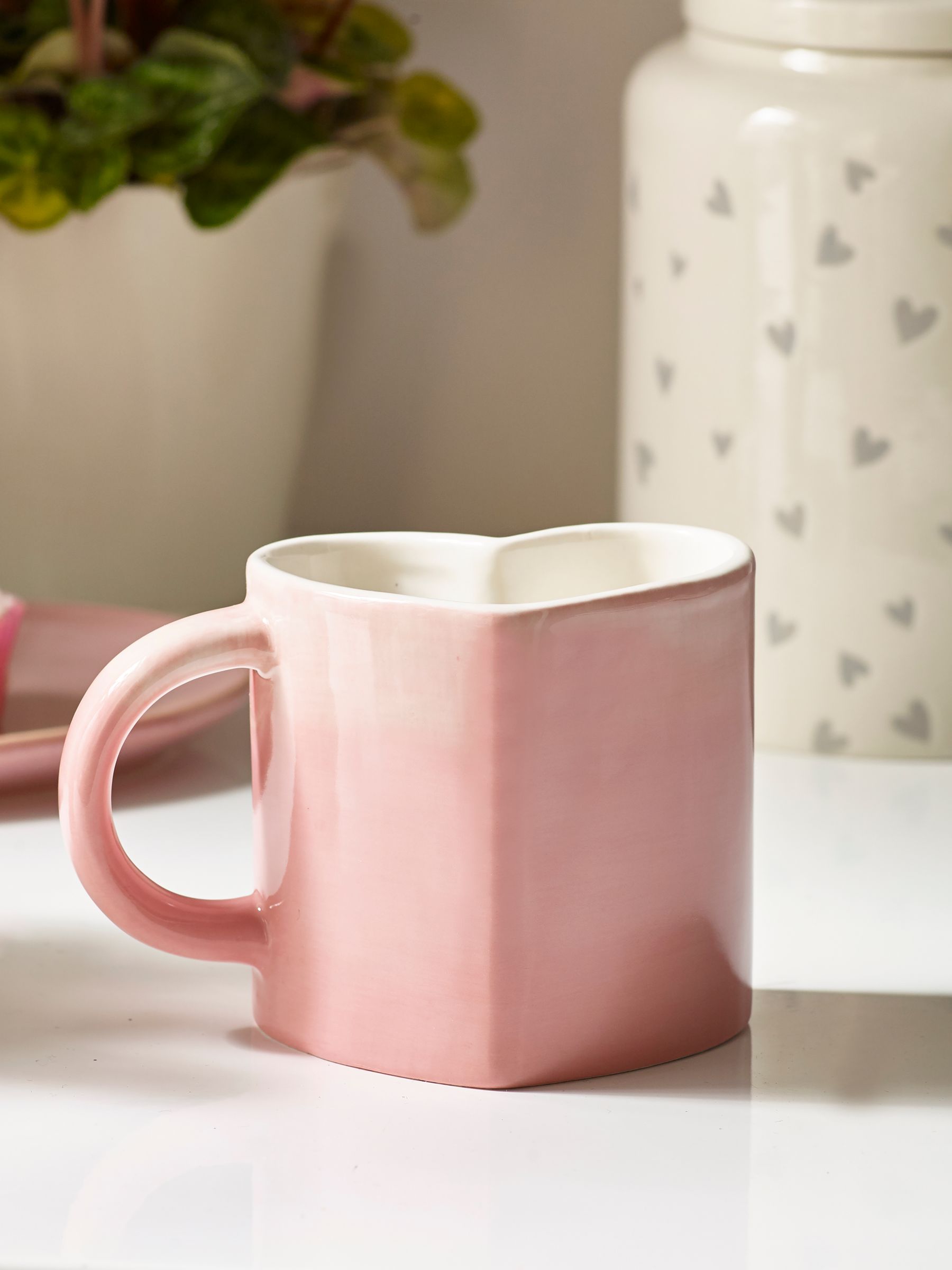 Buy Pink Heart Shaped Mug from Next United Arab Emirates