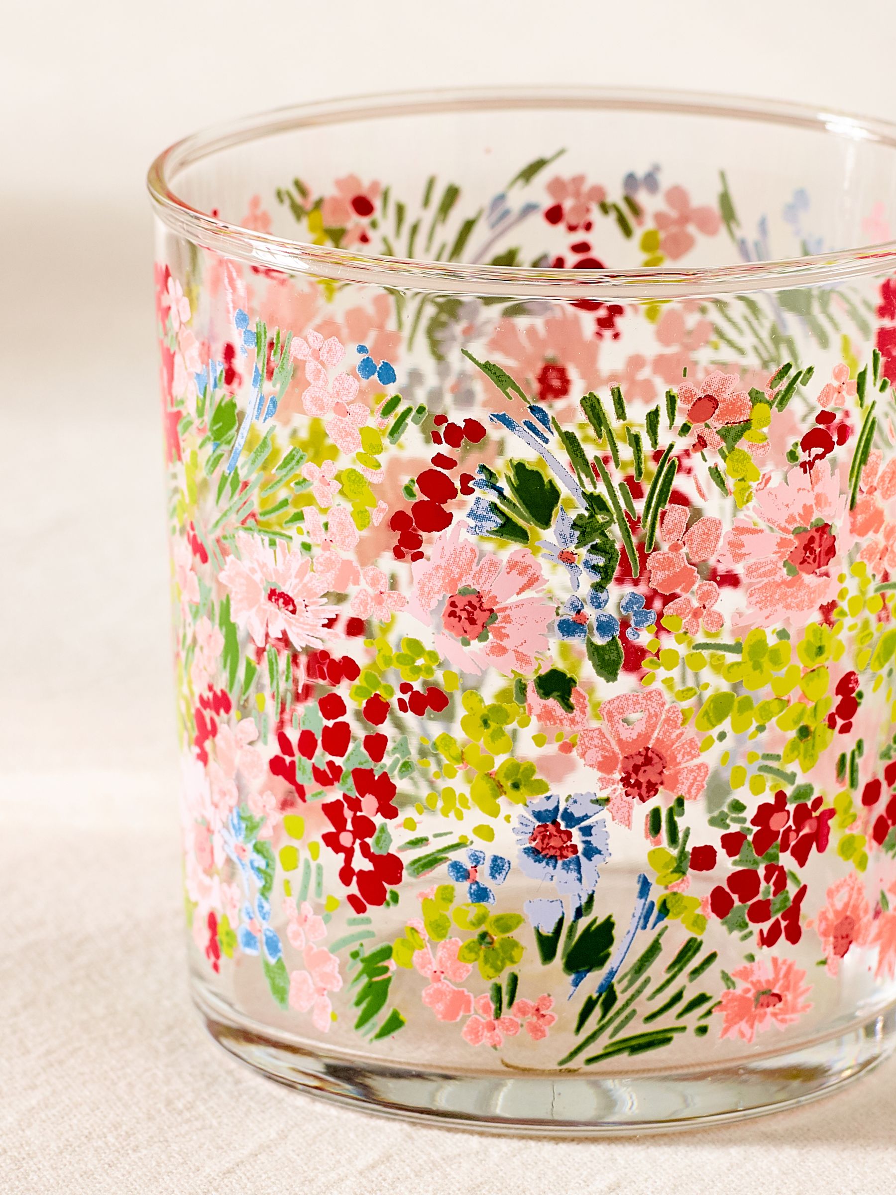 Buy Pink Lisse Floral Set of 4 Short Tumbler Glasses from the Next UK ...