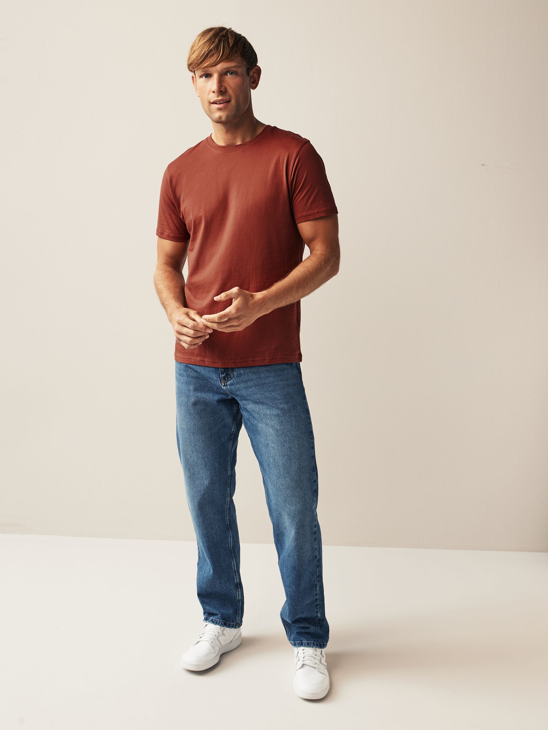 Buy Brown/Rust/Black/Ecru Marl/Slate/Silver Regular Fit Essential ...