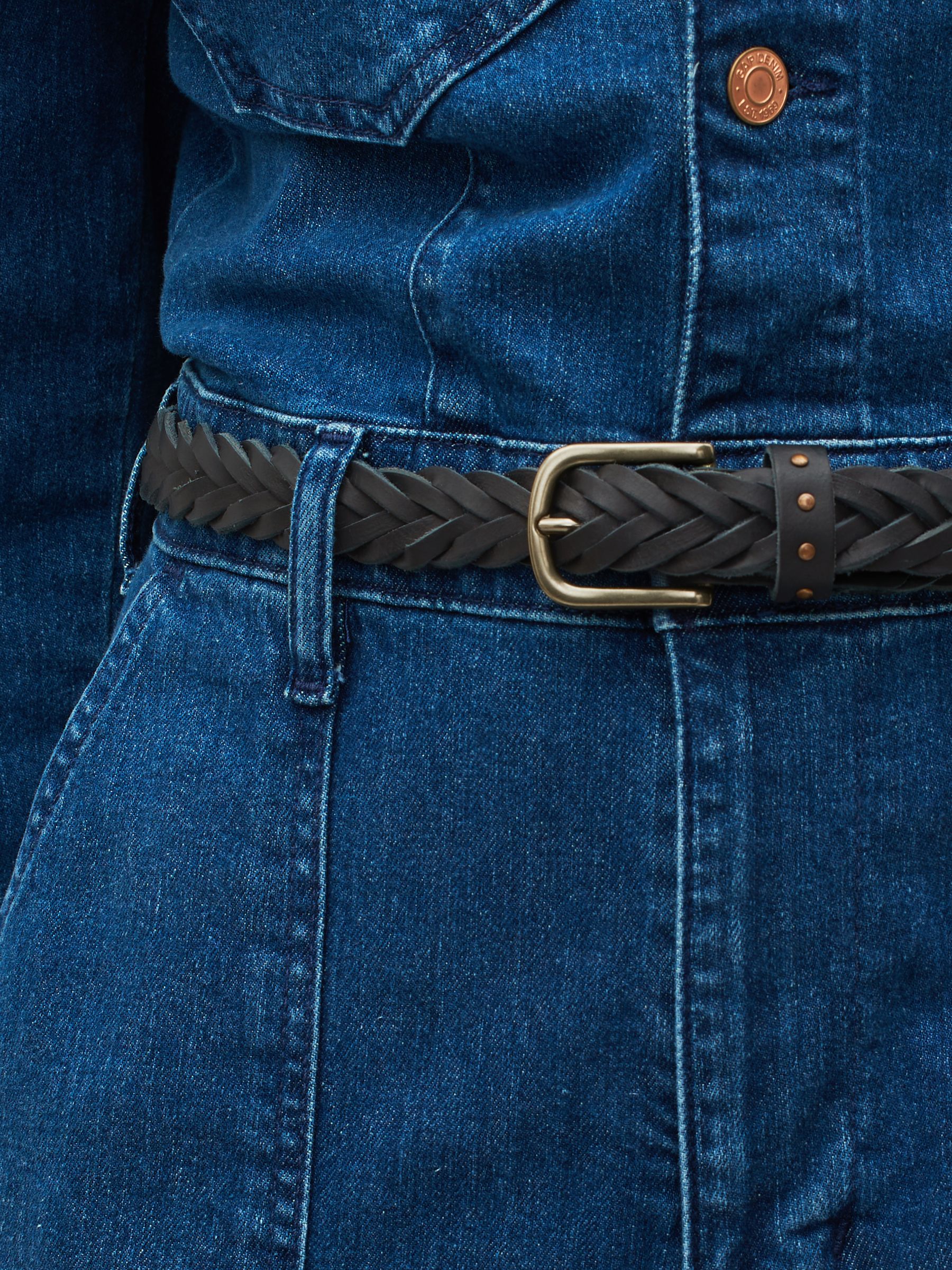 Buy Black Plaited Leather Belt from the Next UK online shop