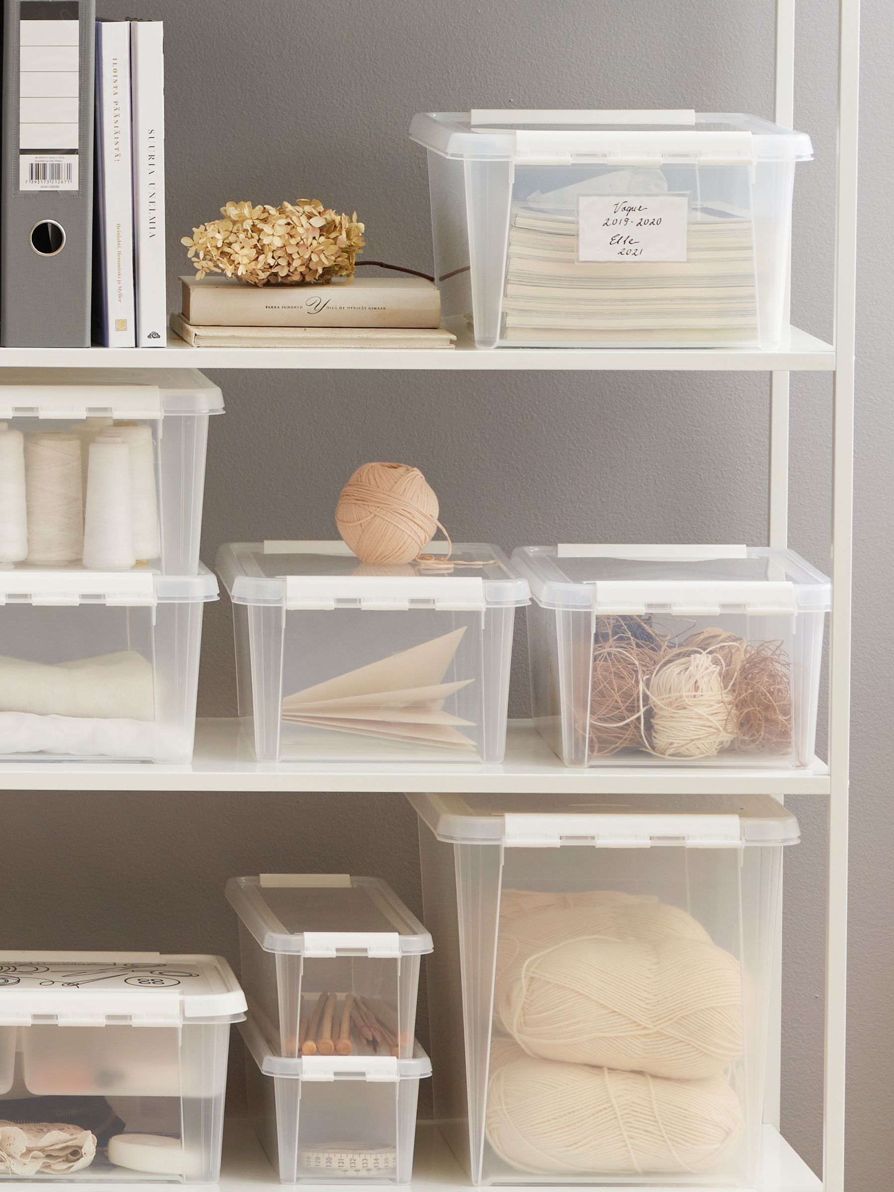 Buy Orthex Set of 2 Clear Smarsttore 25L Storage Boxes from the Next UK ...