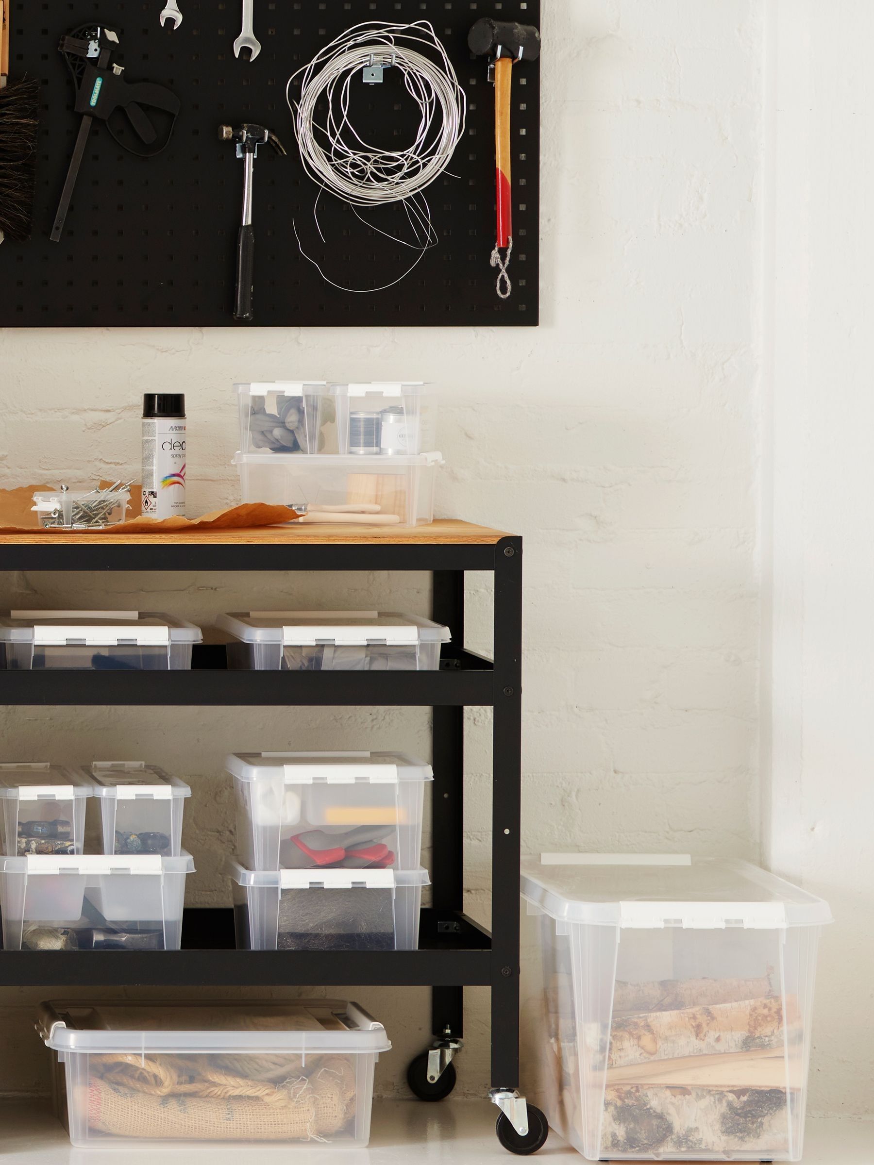 Buy Orthex Set of 2 Clear Smarsttore 25L Storage Boxes from the Next UK ...