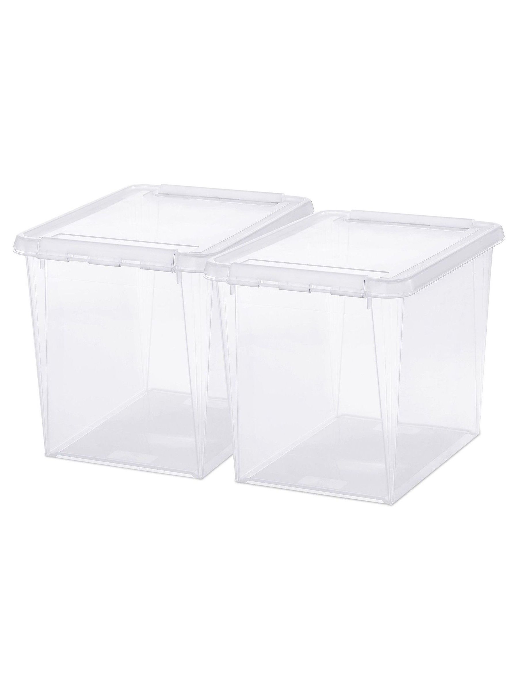 Buy Orthex Set of 2 Clear Smarsttore 25L Storage Boxes from the Next UK ...