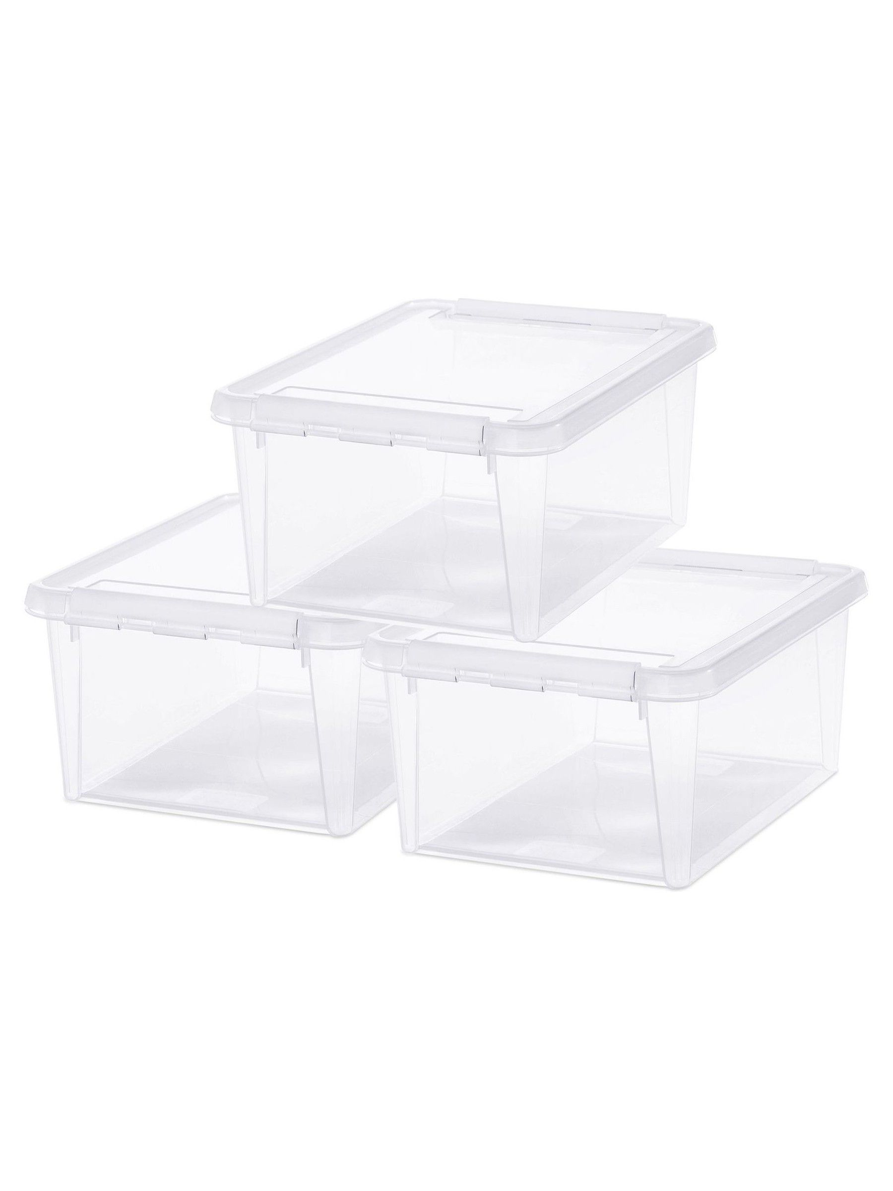 Buy Orthex Set of 3 Clear 14L Clear Storage Boxes from the Next UK ...