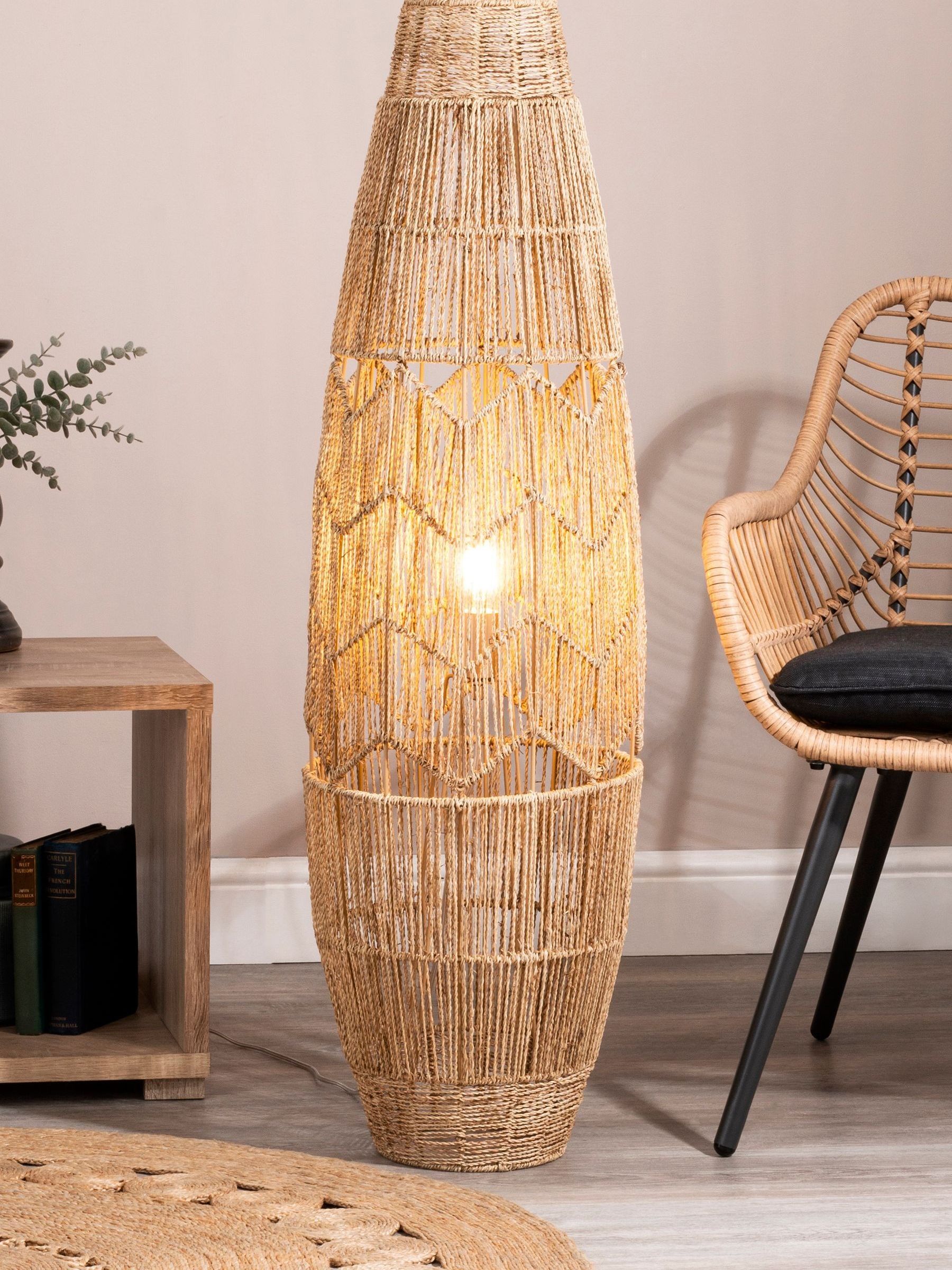 Buy BHS Natural Jute String Floor Lamp from the Next UK online shop
