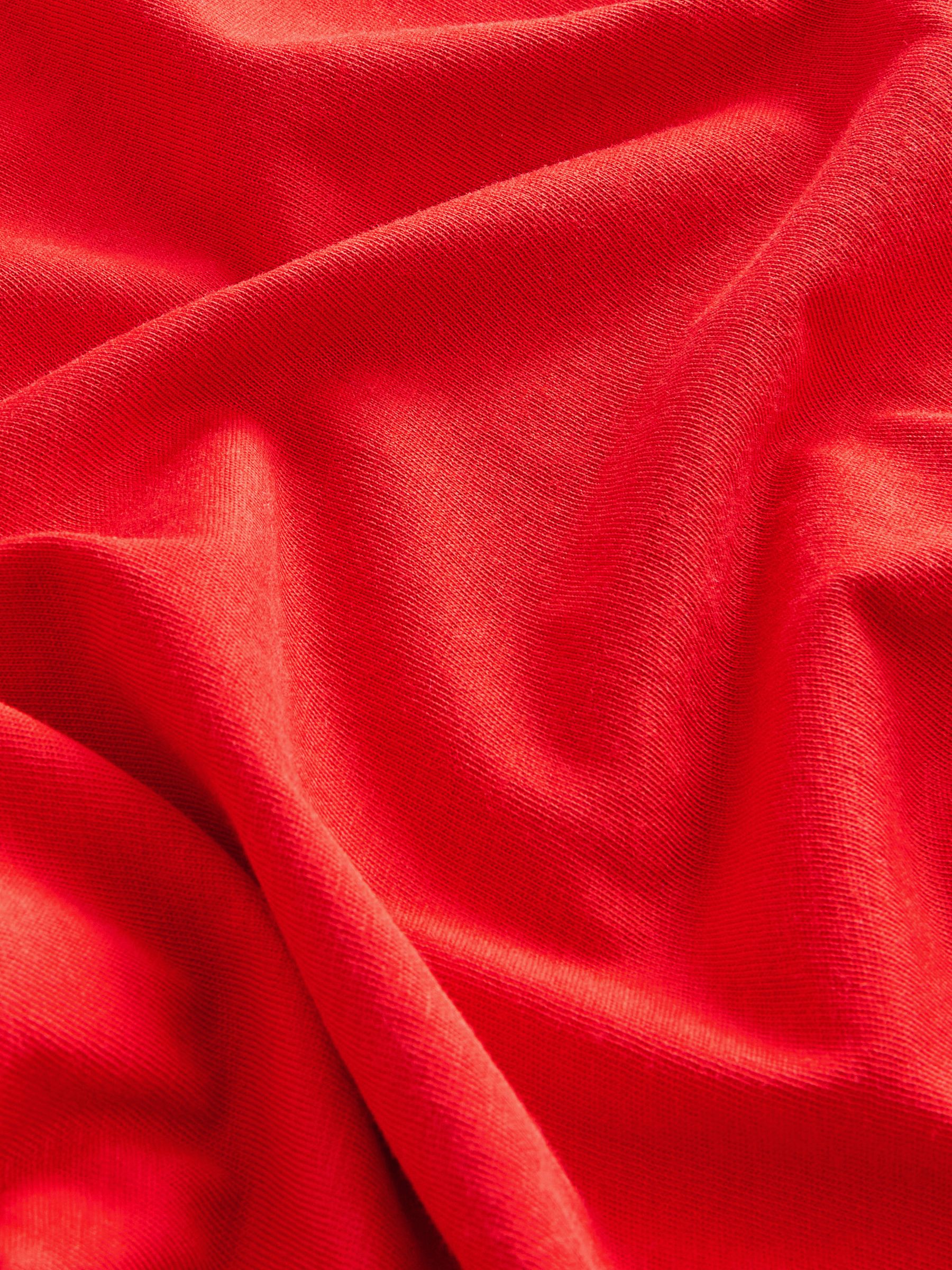 Buy Red Essential Pure Cotton Short Sleeve Crew Neck T-Shirt from the ...