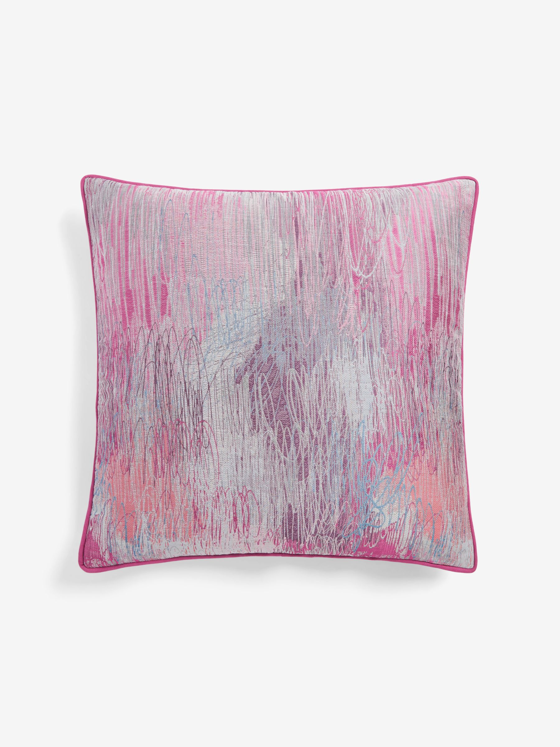 Buy Pink Embroidered Lines Cushion from the Next UK online shop