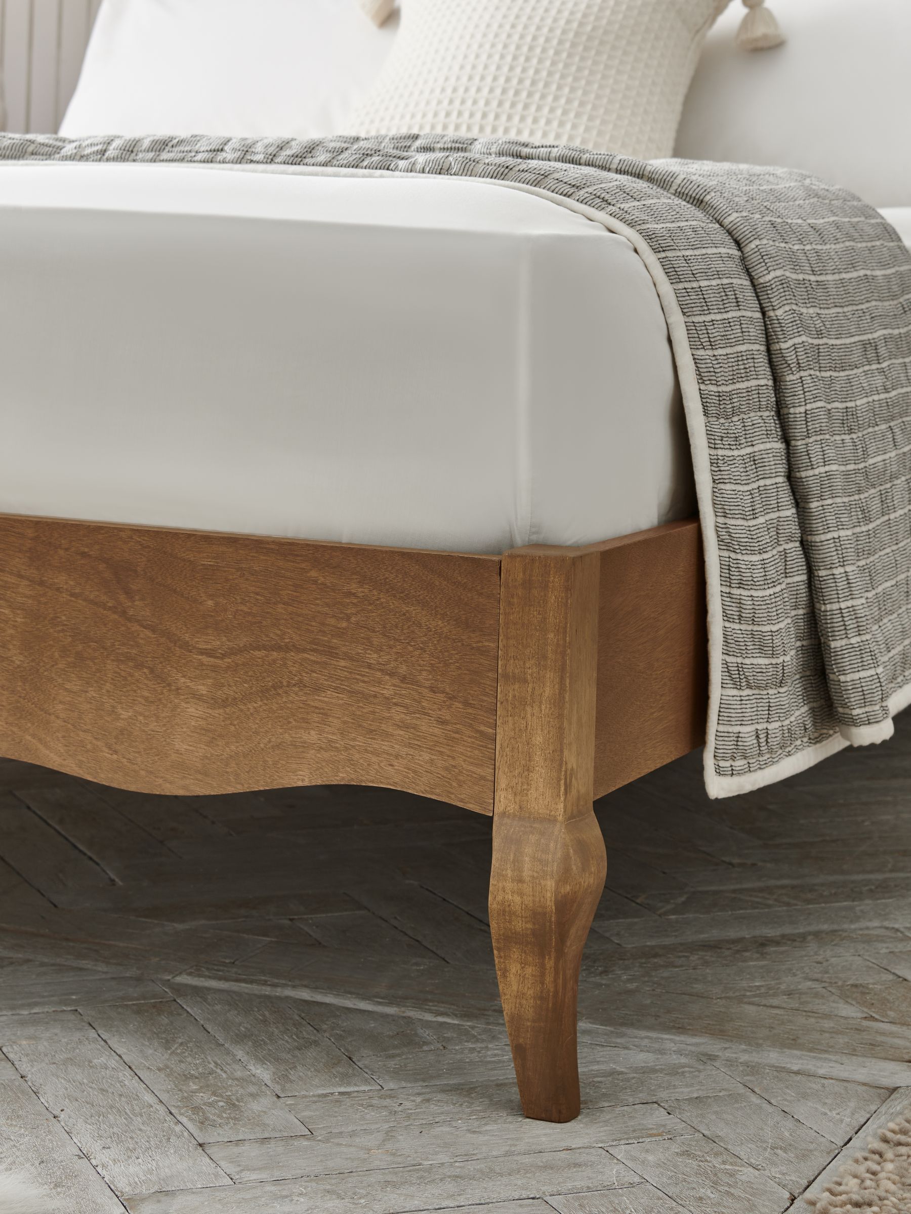 Buy Contemporary Blend Light Natural Without Footend Josie Bed Frame ...